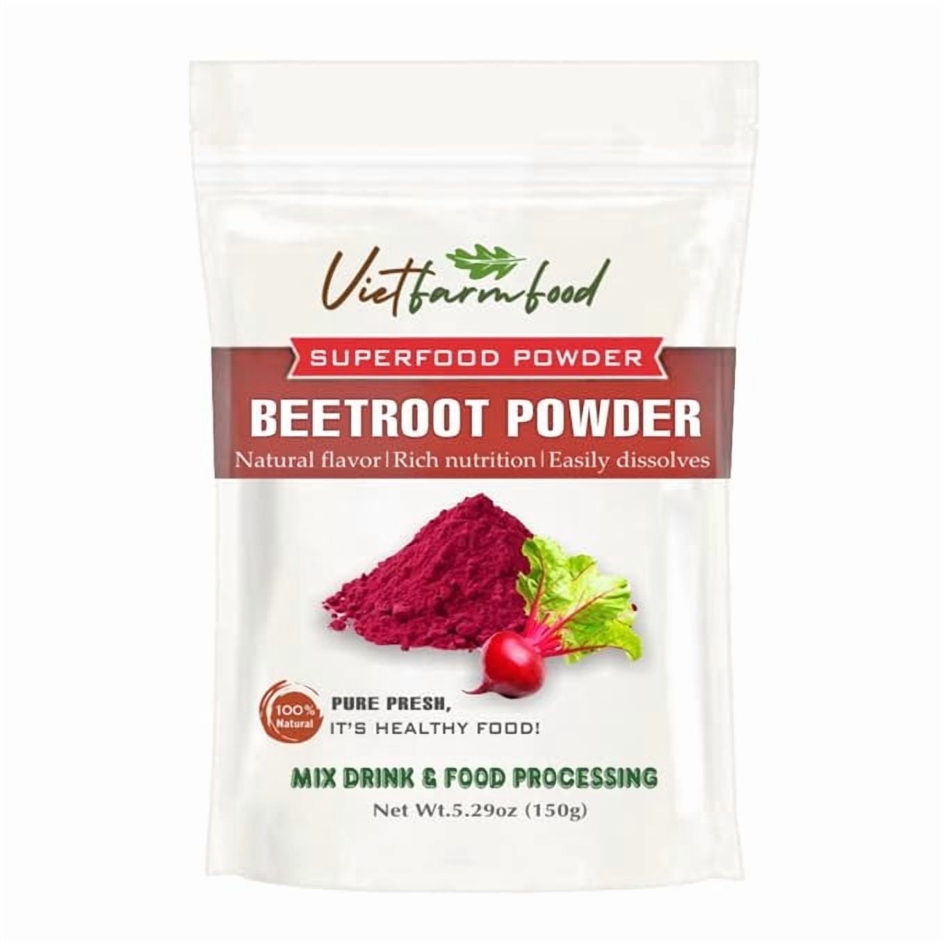 BEETROOT POWDER 5.29 oz (150g) VIETFARMFOOD: Pure freeze-dried ...