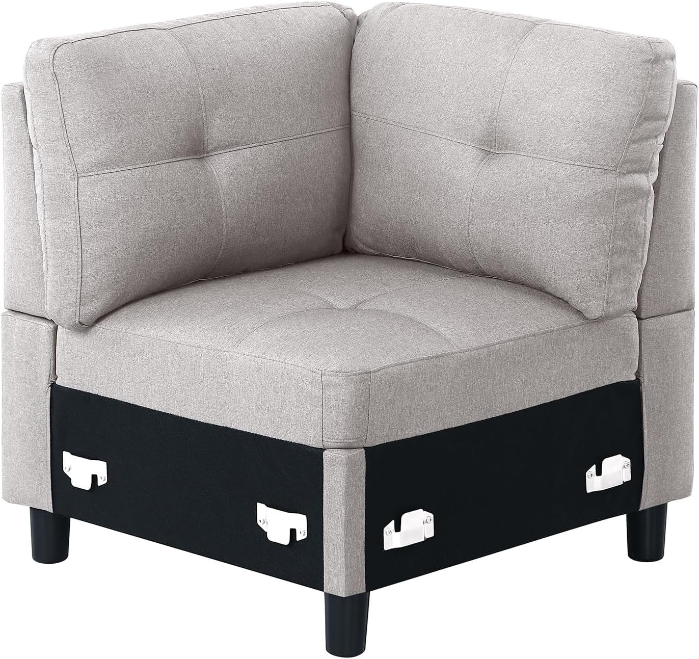 BEEY Modular Sectional Sofa, Sectional Couches for Living Room (Khaki ...