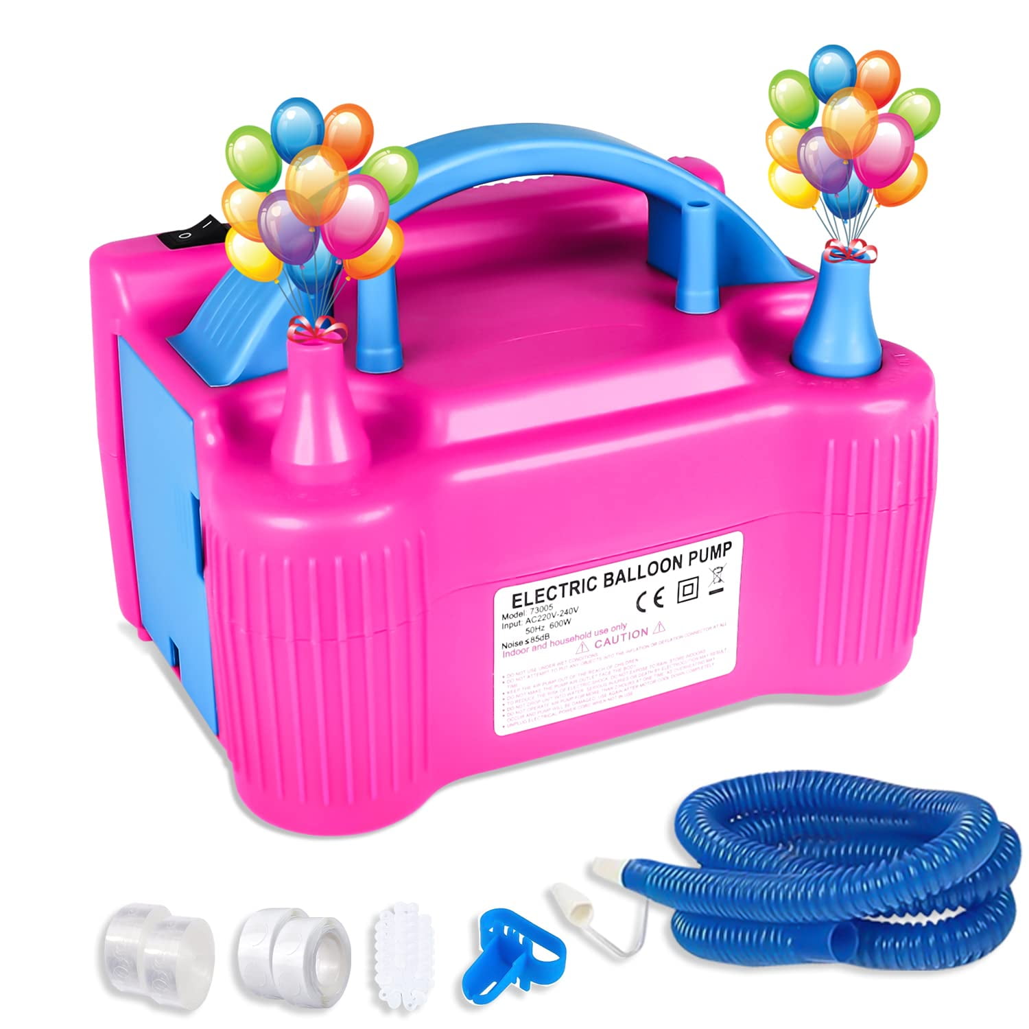 BEEYEO Electric Balloon Pump Party Decoration Set with Balloon Clips ...
