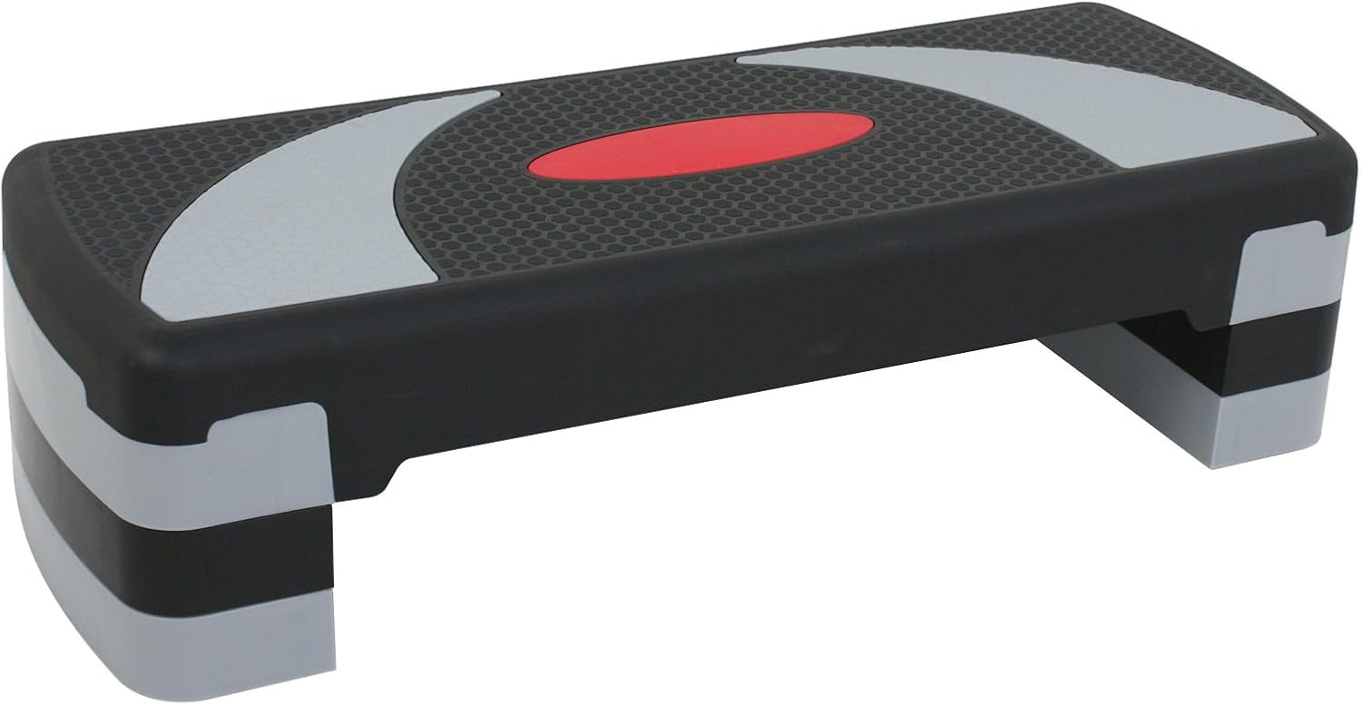 BEEYLA 31 Aerobic Step Platform, Adjustable Exercise Workout Stepper ...