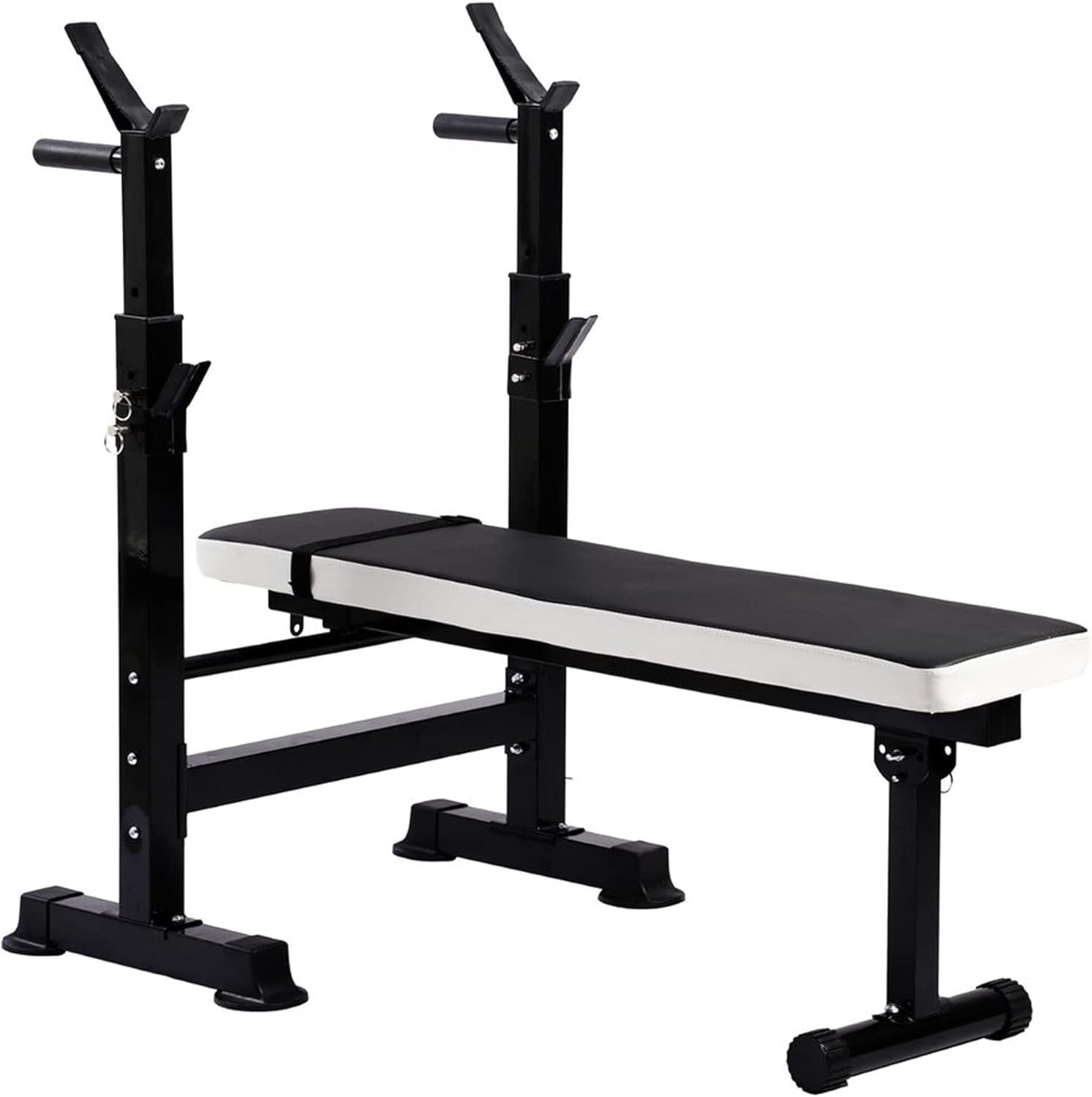 Adjustable Workout Bench 770lbs Weight Bench Set With Squat Rack - 5-in ...