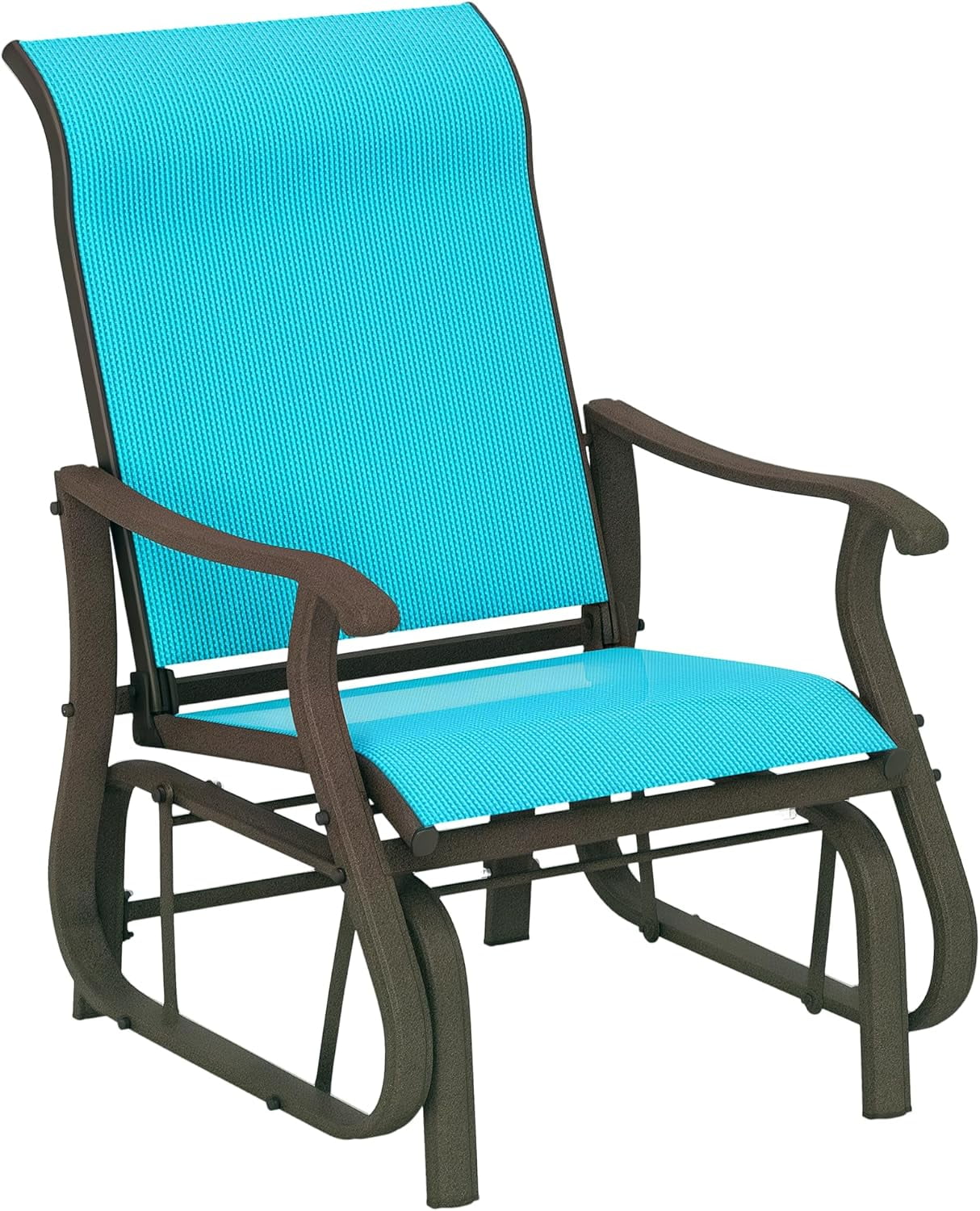 BEEYLA Outdoor Glider Chair, Gliders for Outside Patio with Steel Frame ...