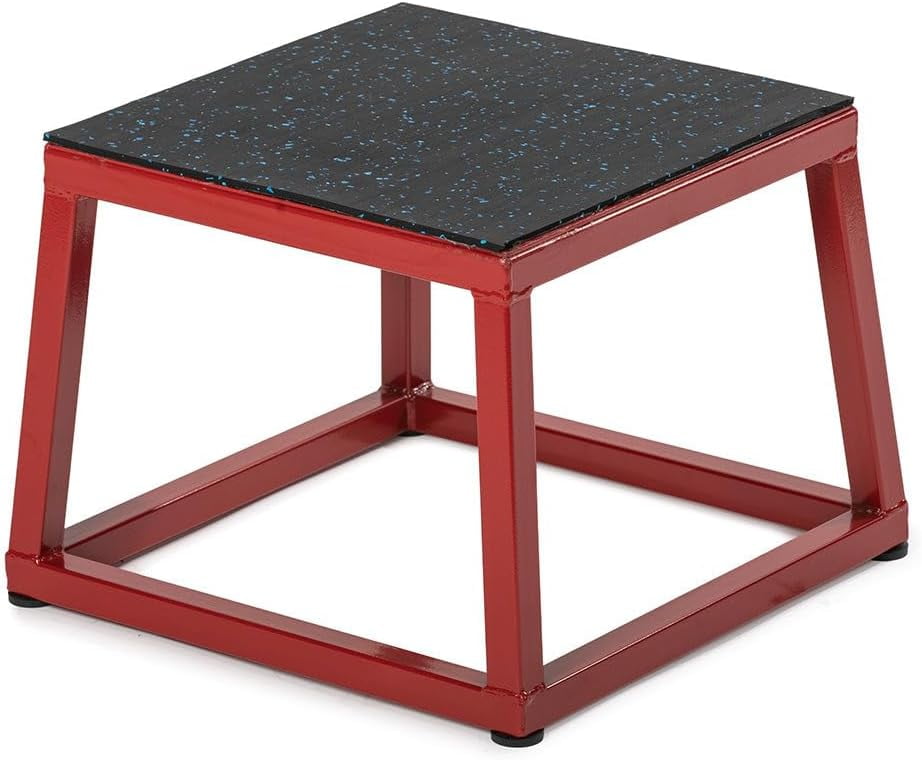 BEEYLA Pro-Duty Steel 12 Plyometric Box Set, Anti-Slip Plyo Box Jump ...