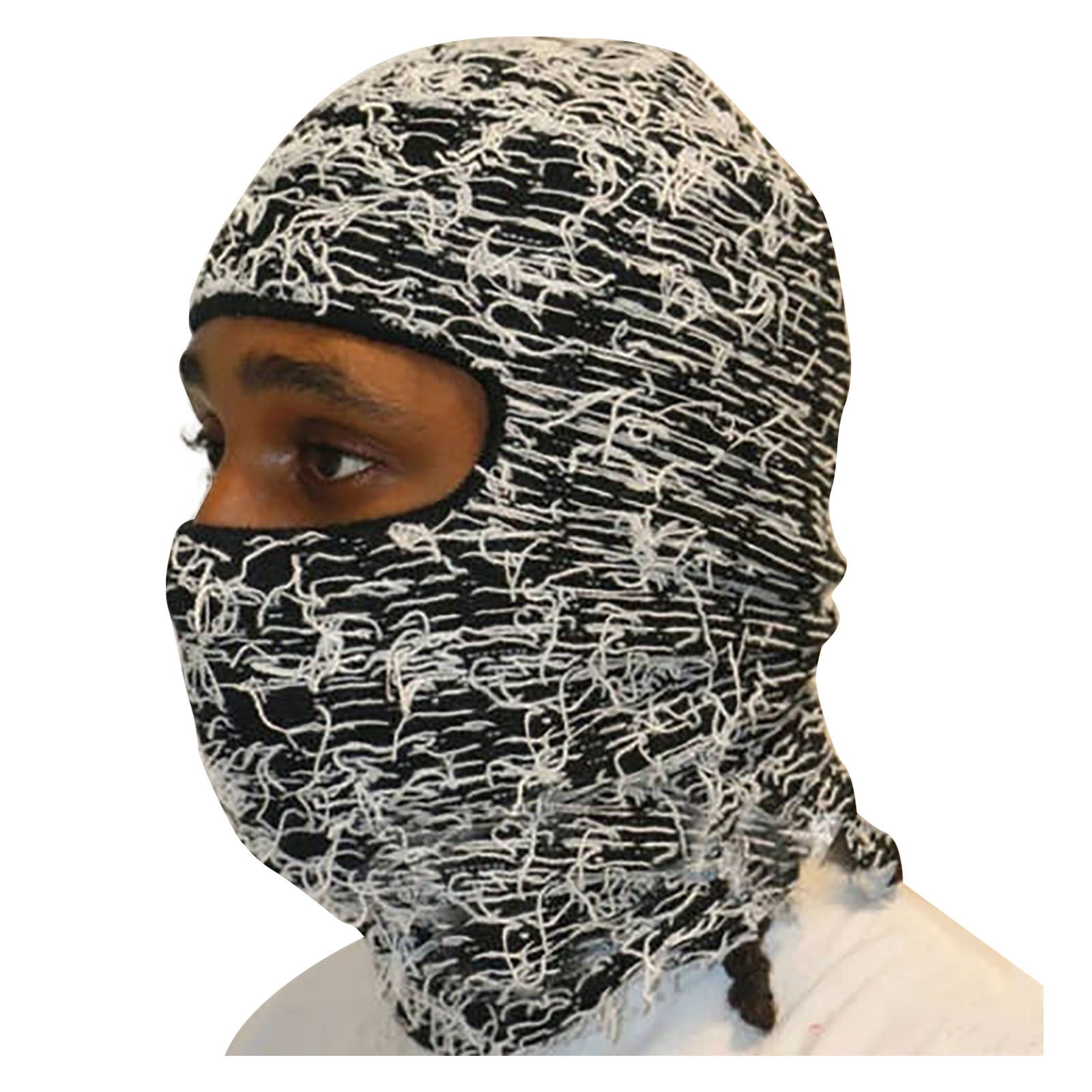 BEFOKA Knit Sew Outdoor Full Face Cover Thermal Ski Mask One Size Fits ...