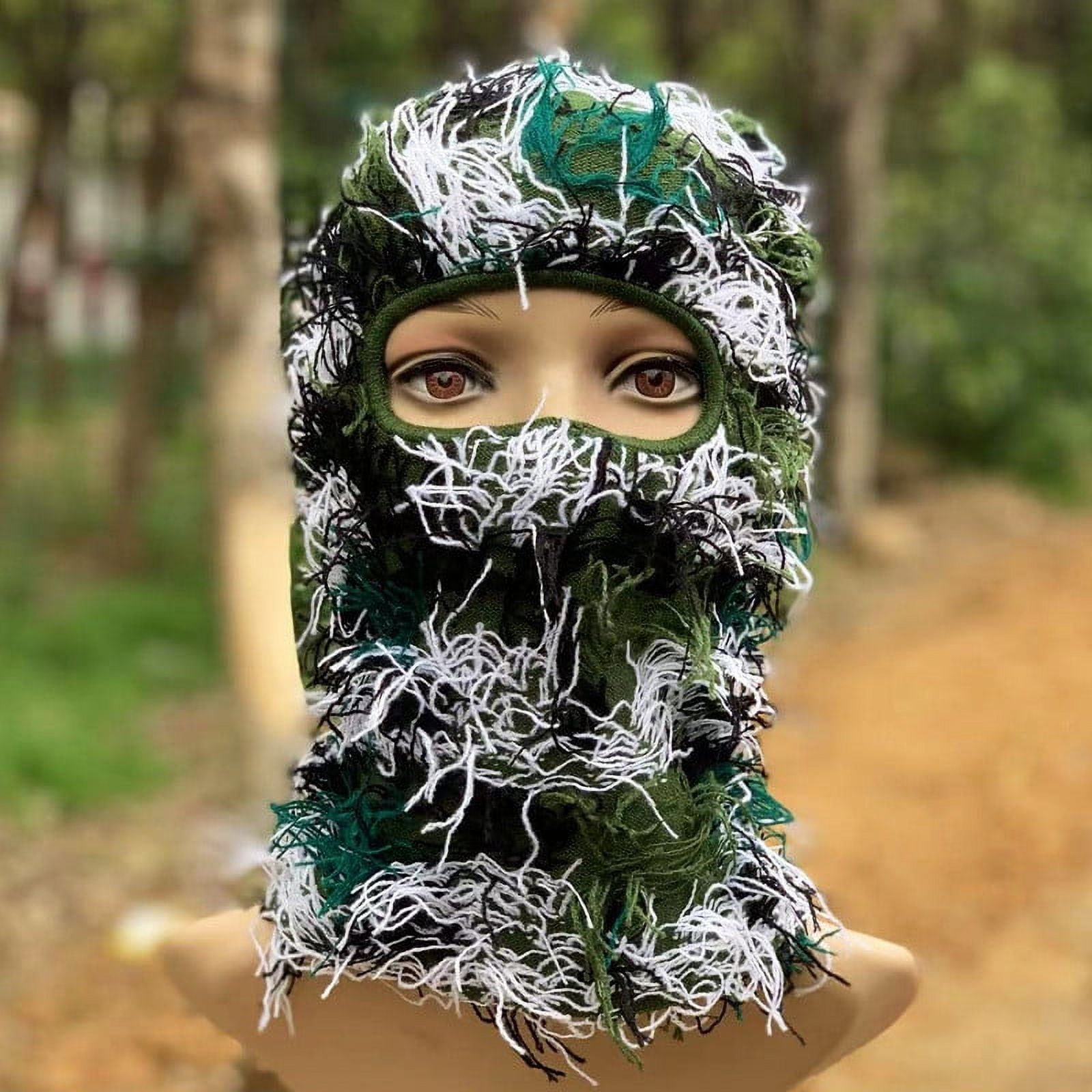 BEFOKA Knit Sew Outdoor Full Face Cover Thermal Ski Mask One Size Fits ...