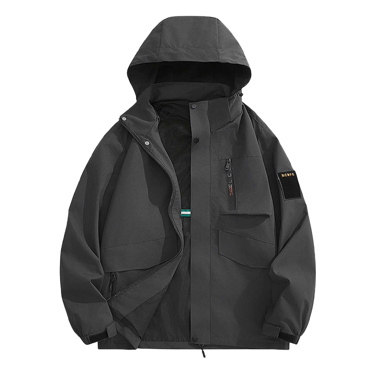 BEFOKA Men's Fall Jackets Waterproof Jacket Rain Coat with Hood 2025 ...