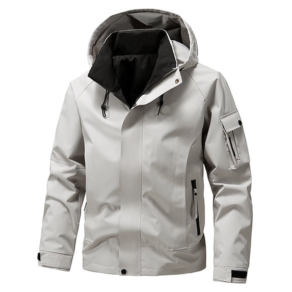 BEFOKA Men's Fall Jackets Waterproof Jacket Rain Coat with Hood 2025 ...