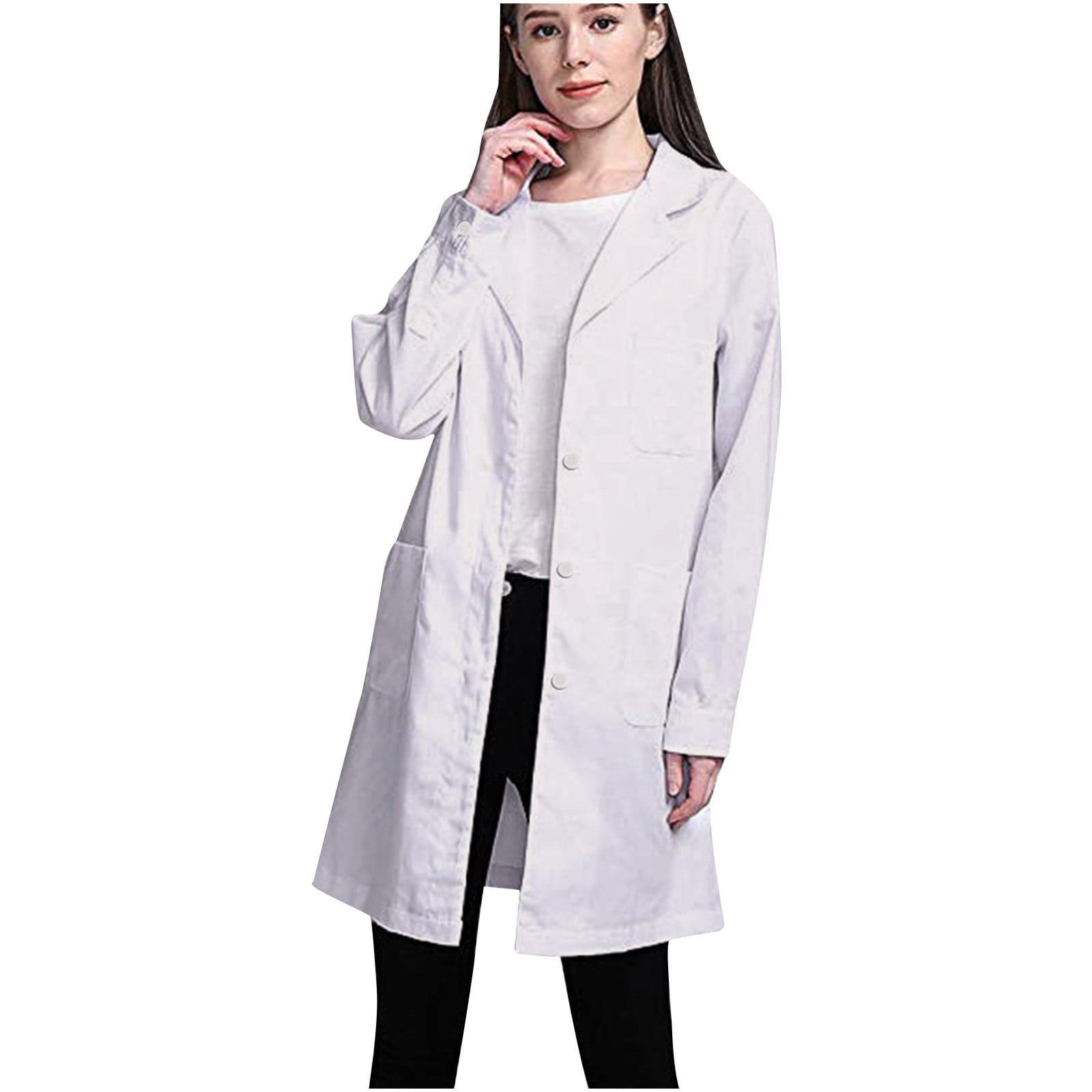 BEFOKA Women's Labes Coat Slim Fits,Hard Wearing,Classic Fits,Medicas ...