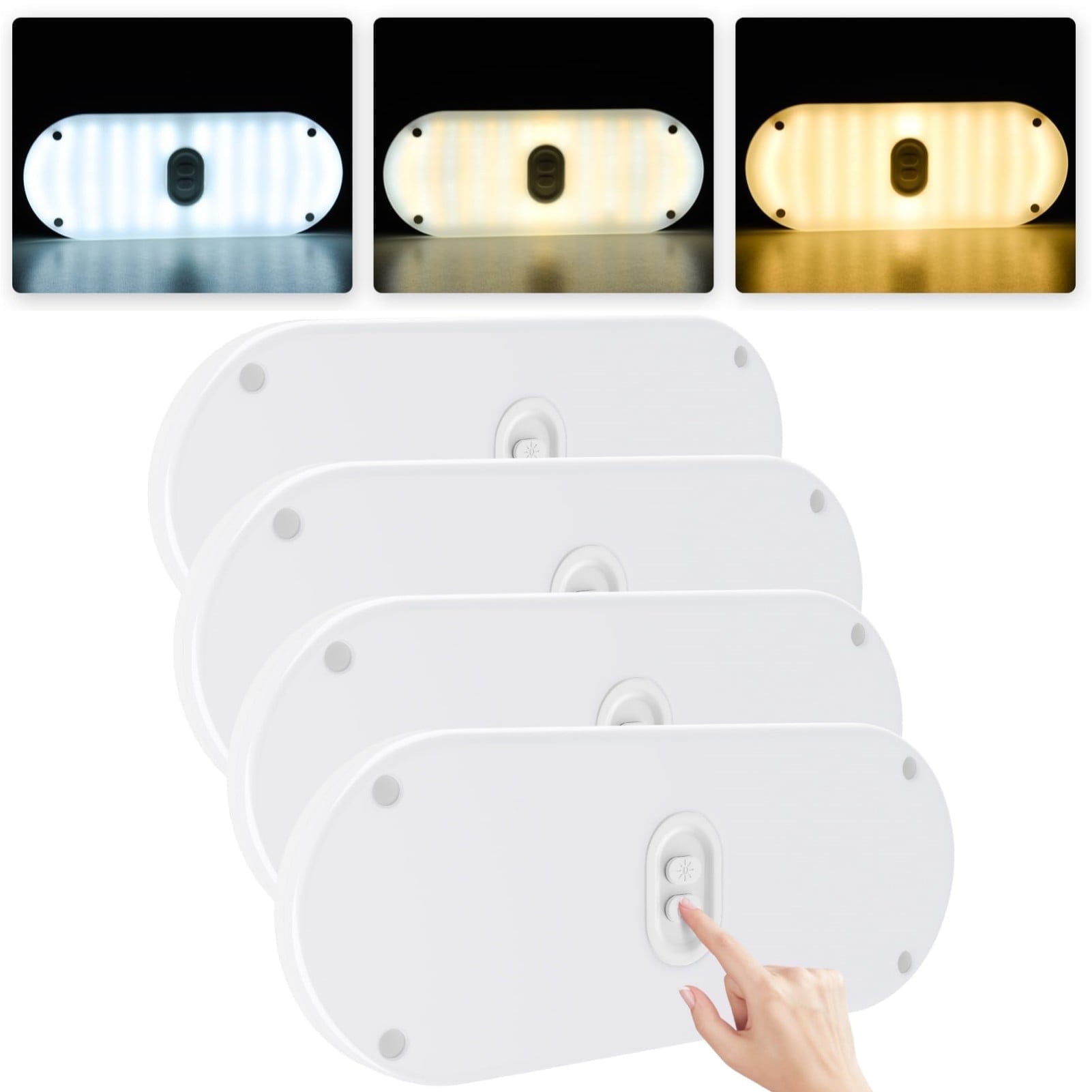 BEFUNZL rv lights interior 1700LM，3 Color 12V Volt Led Light, Super ...