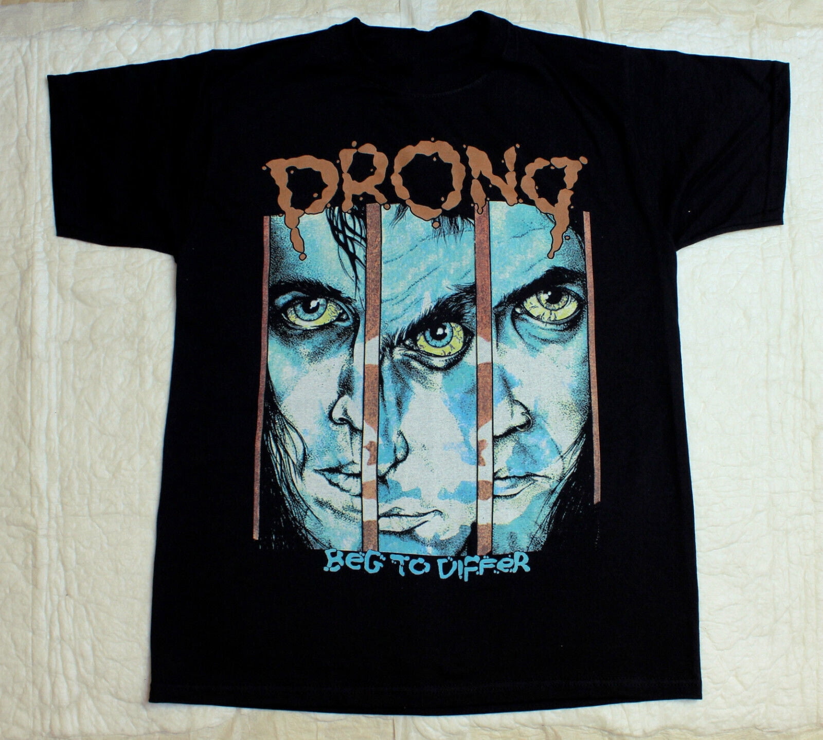 BEG TO DIFFER 90s Metal Inspired Shirt Fear Graphic Black Tee S-3XL ...