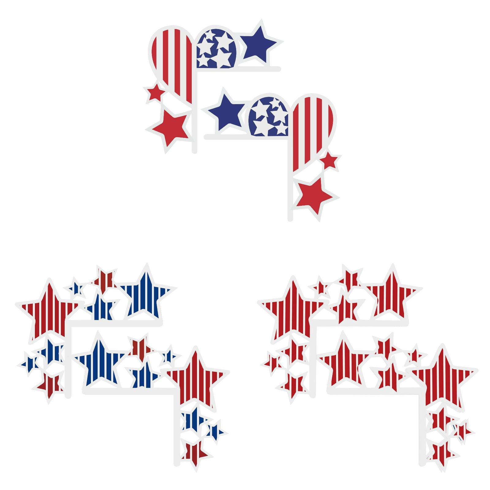BEGHT 1/2/3Pcs 4th of July Independence Day Door Corner Frame Decor ...