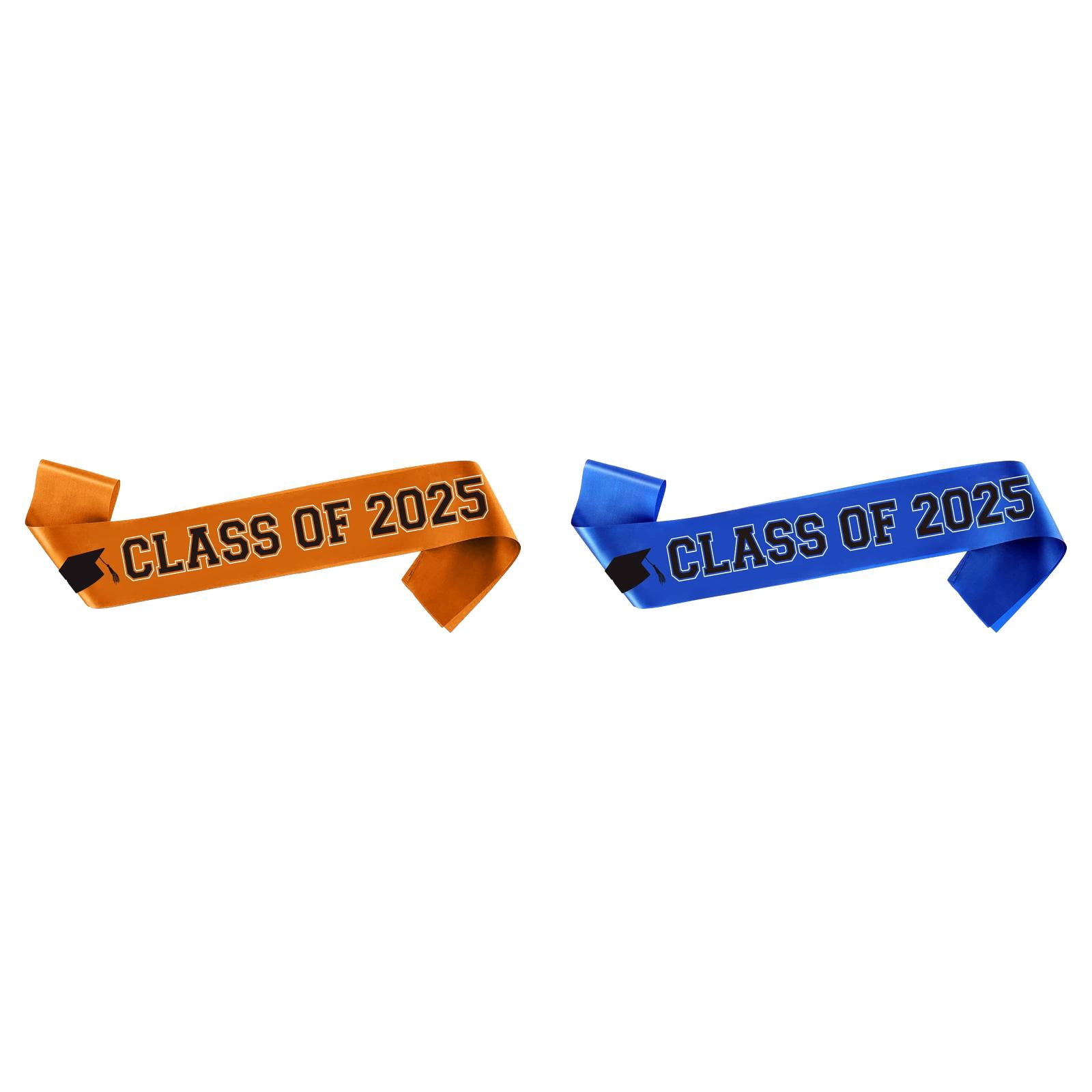 BEGHT 1/2/3Pcs Class Of Six Color Graduation Ribbon Class of 2025, Gold ...