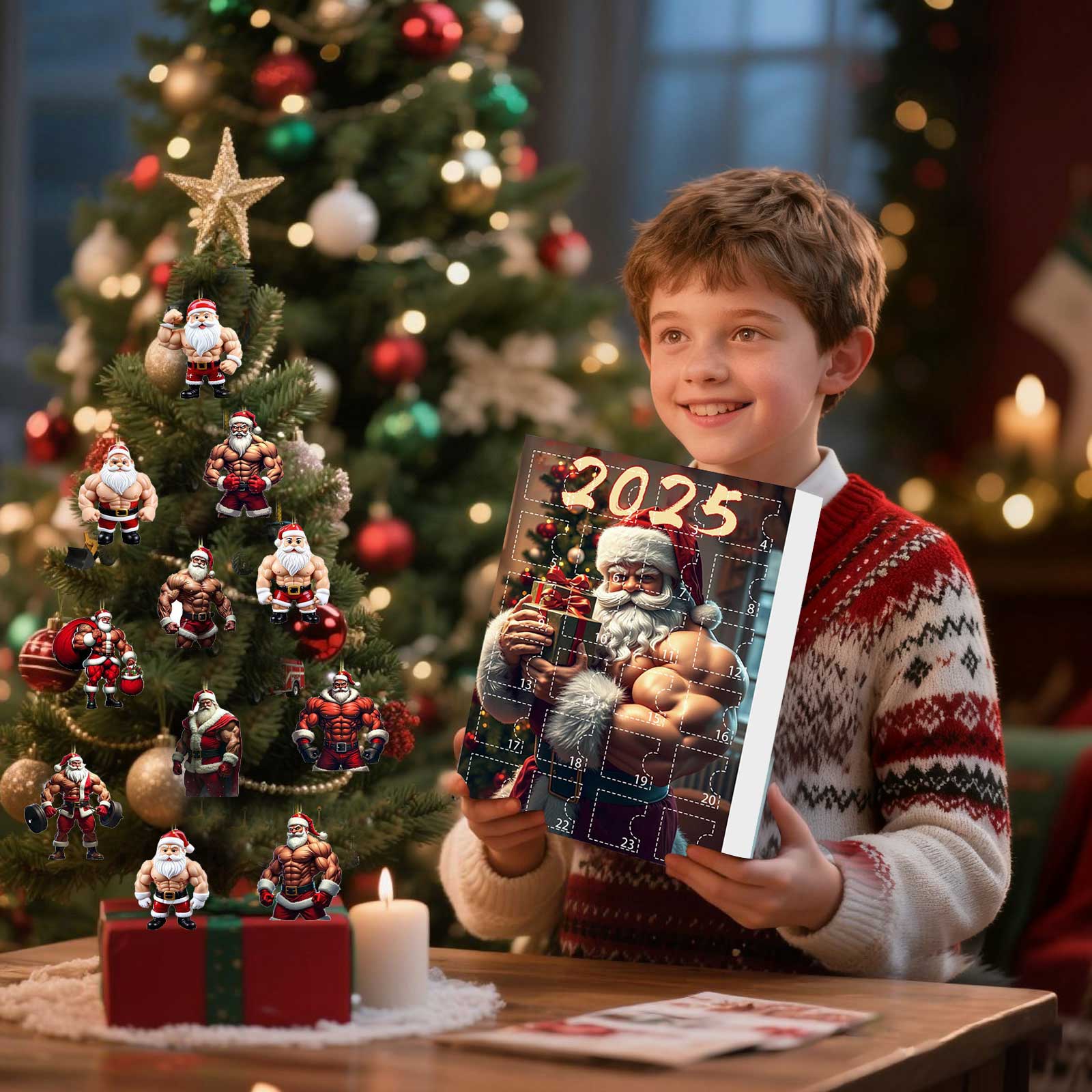 BEGHT 2025 Christmas Countdown Calendar,Advent Calendar 24 Days Santa ...