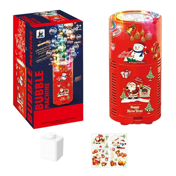 BEGHT FunnyFireworks Bubble Machine with Bubble Solution,LED Lights ...