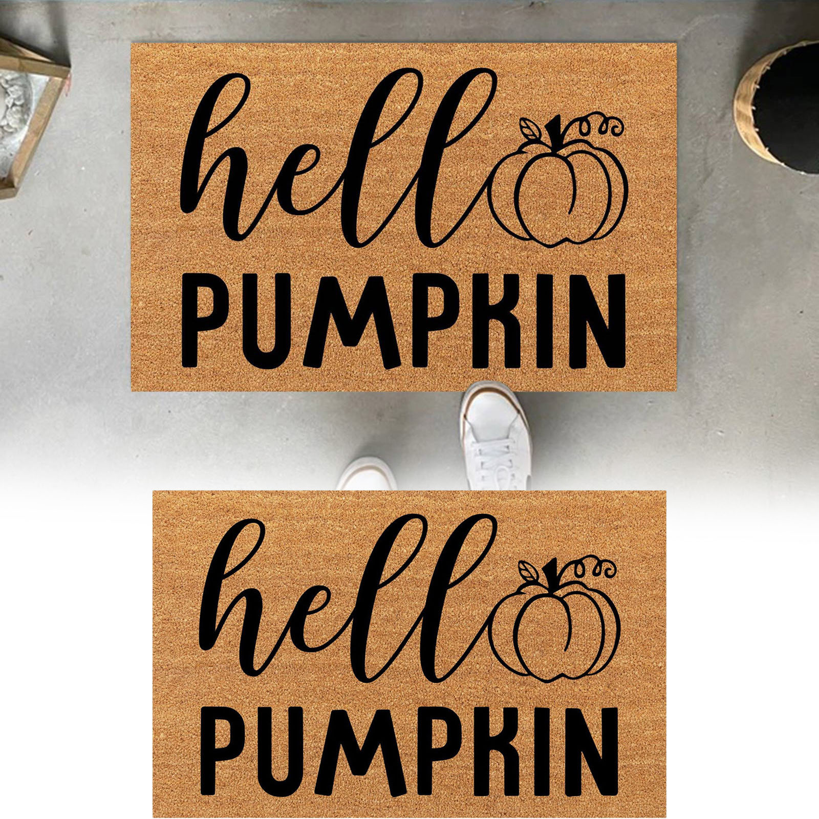 BEGHT HelloPumpkins Mat Halloween Door Mat Home Decorations,Pumpkin ...