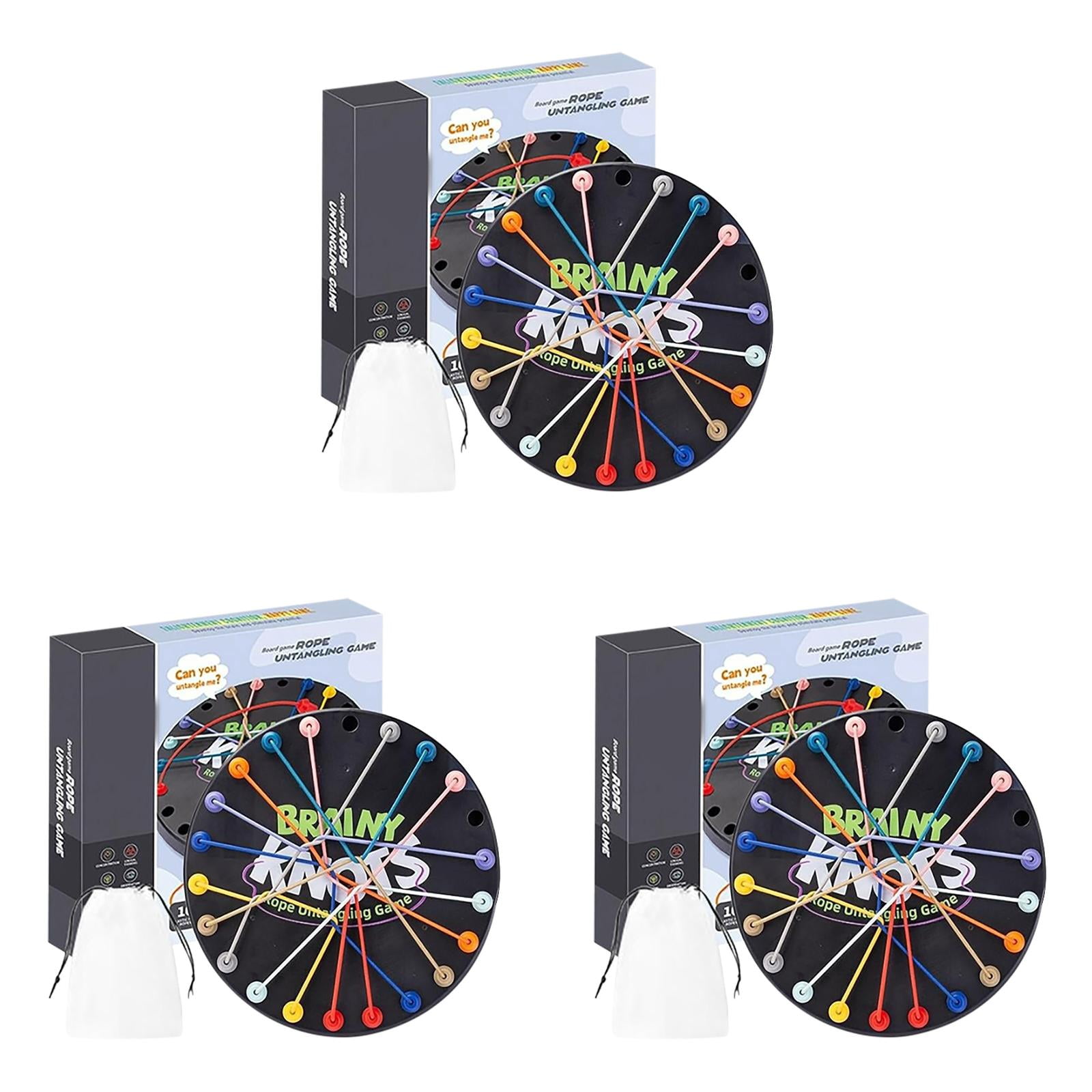 BEGHT1/2/3Pcs Brainy Knots Rope Untangling Game, Brain Teaser Fine ...