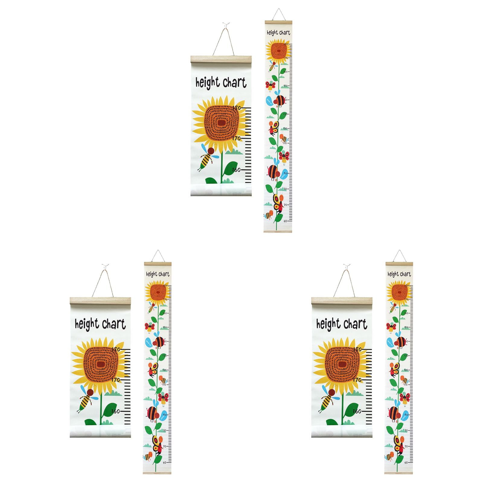 BEGHT1/2/3Pcs Hanging Picture Kindergarten Measurement Height Ruler ...
