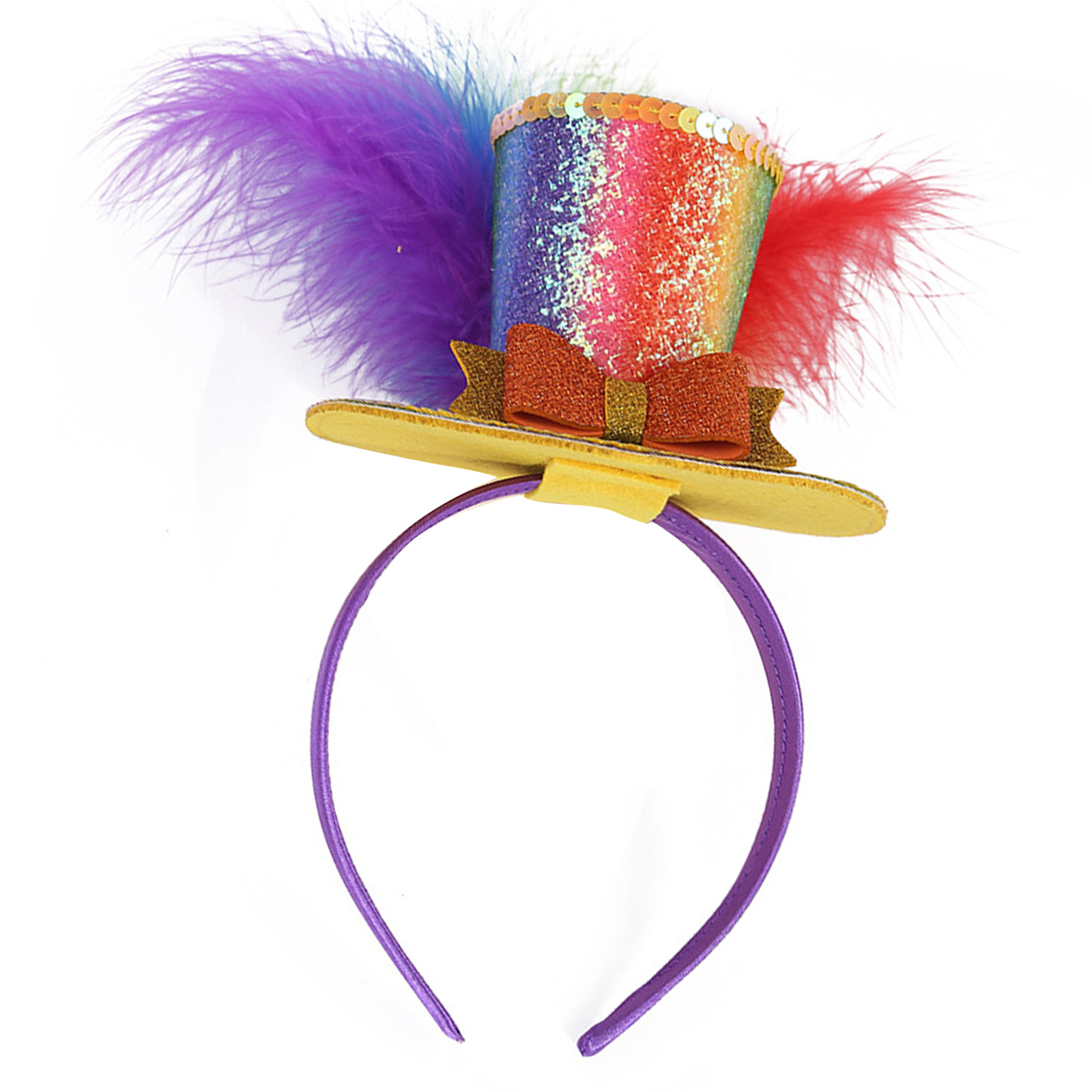 BEGHUAS Adjustable Small Top Hat Headbands With Sequins Design For ...