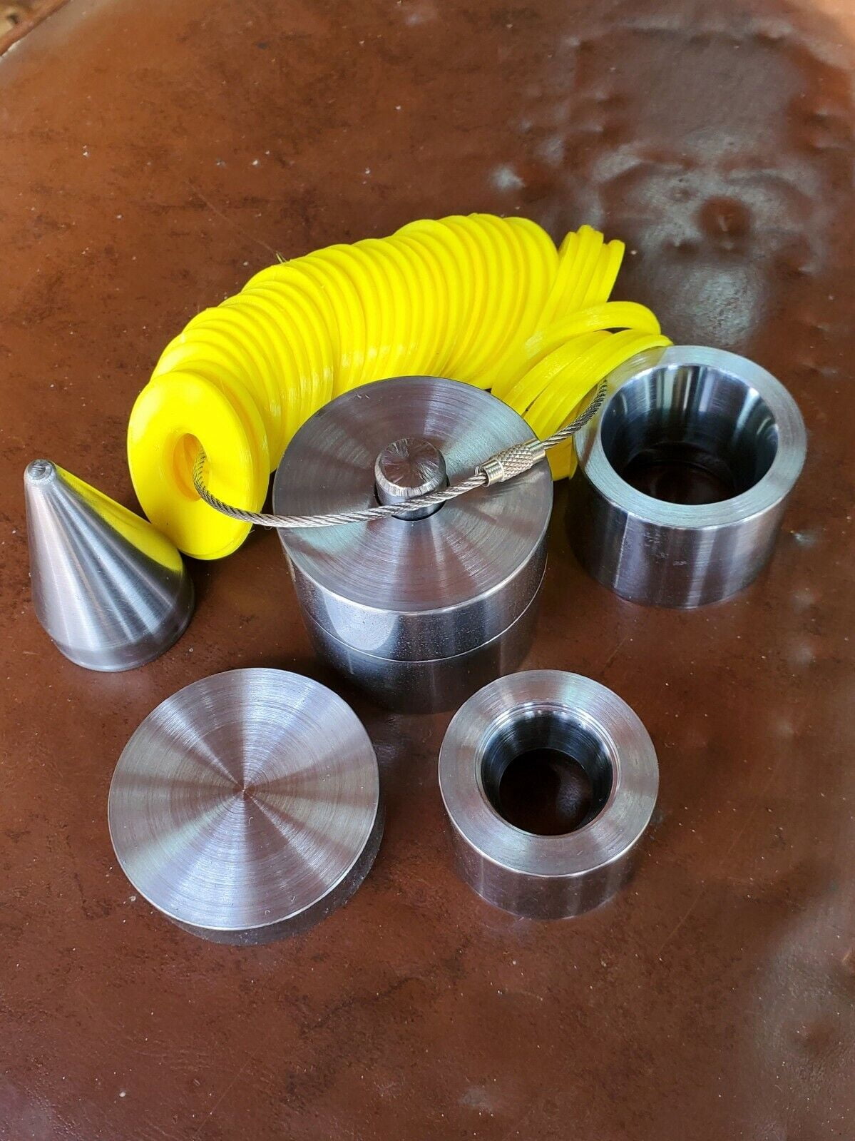 BEGINNERS COIN RING TOOL SET, 1/2" Punch, 2 double sided dies, Press ...