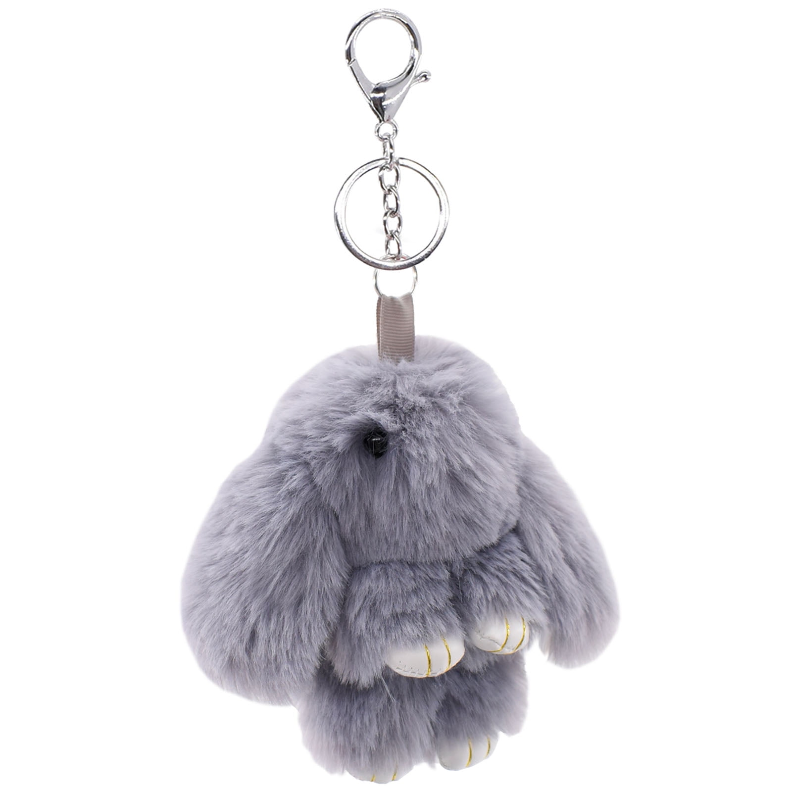 Customer reviews for BEGOOD Bunny Keychain Soft Faux Plush Rabbit ...