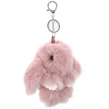 Rabbit Rabbits Foot Keychain Natural Snow White 4 Pcs - Walmart.com