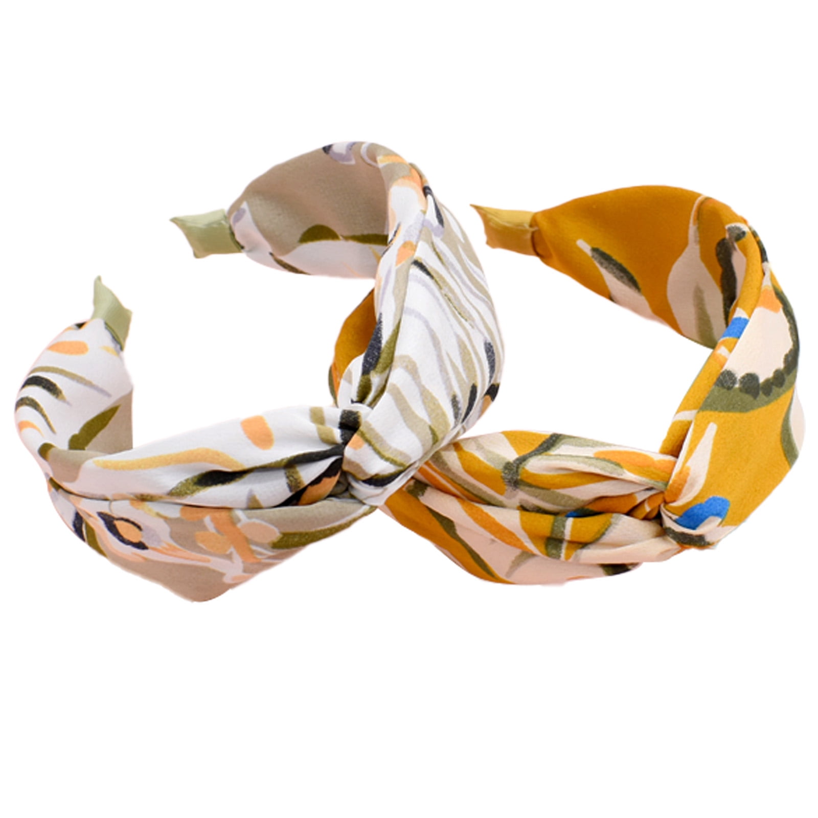 BEGOOD 2Pcs Cross Knot Headbands for Women Tropical Wide Top Knot ...