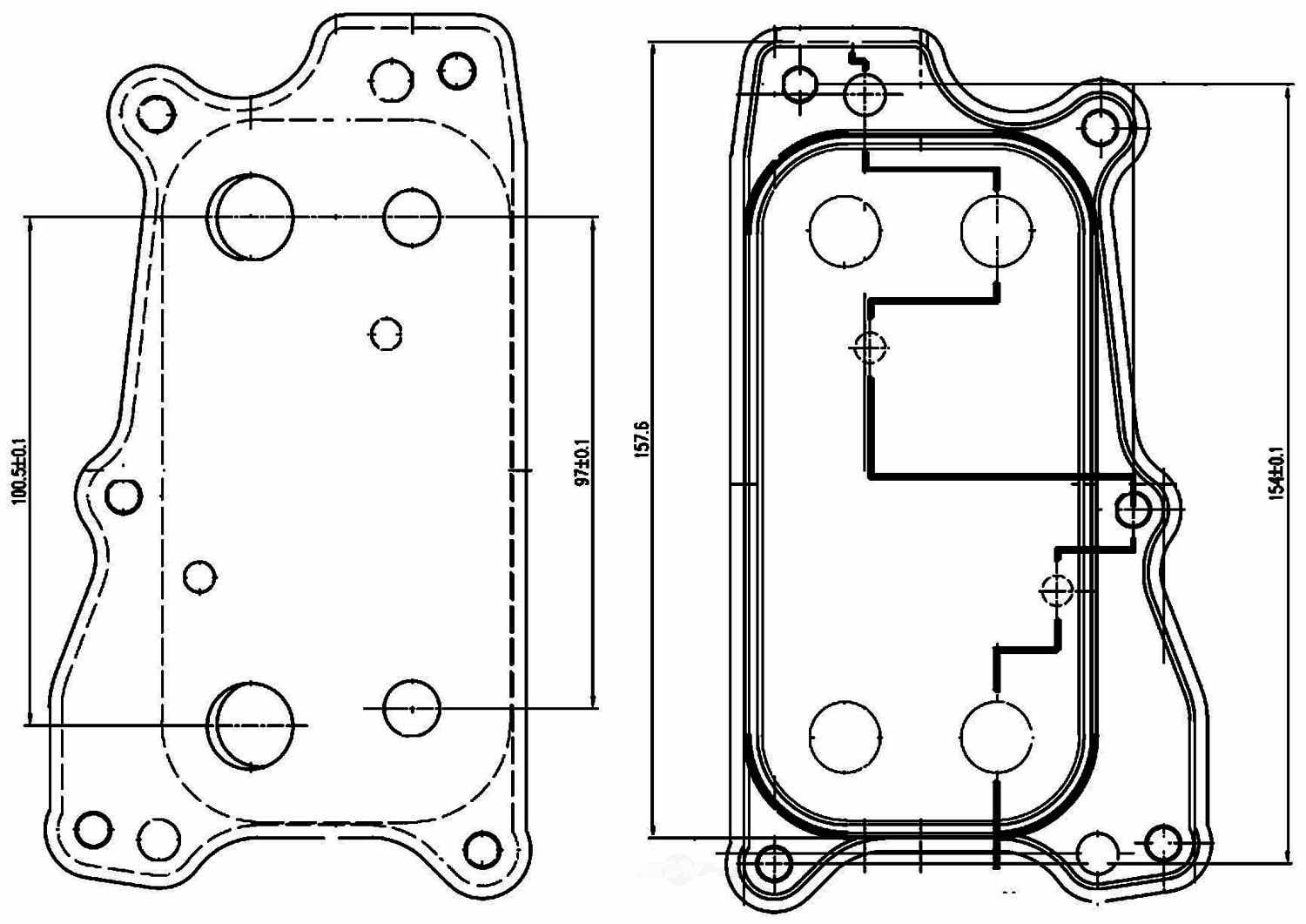 BEHR 376714811 New Perfect Fit Engine Oil Cooler - Walmart.com