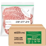 Inteplast Group Get Reddi Pinch & Seal Zipper Food Storage Bags, 4.5 ...