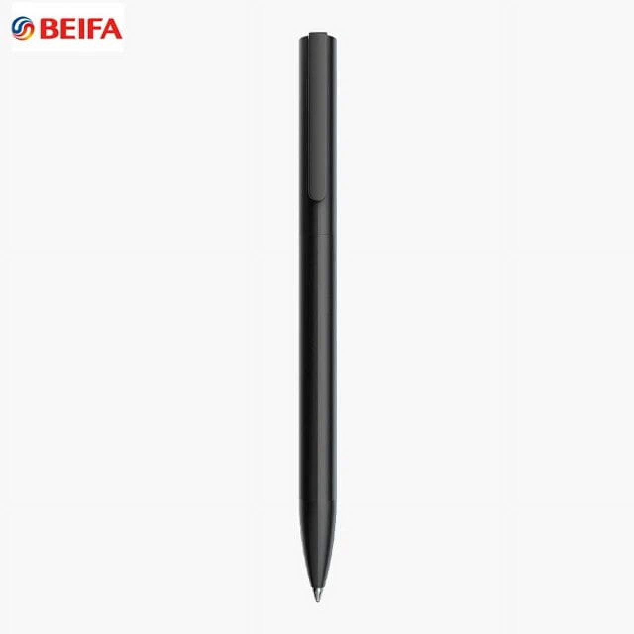 BEIFA Metal Gel Ink Sign Pen Rotating 0.5MM Black Switzerland Refill ...