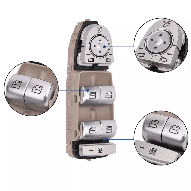 BEIGE - 2059056811 Front Left Power Window Switch Replacement fit for ...