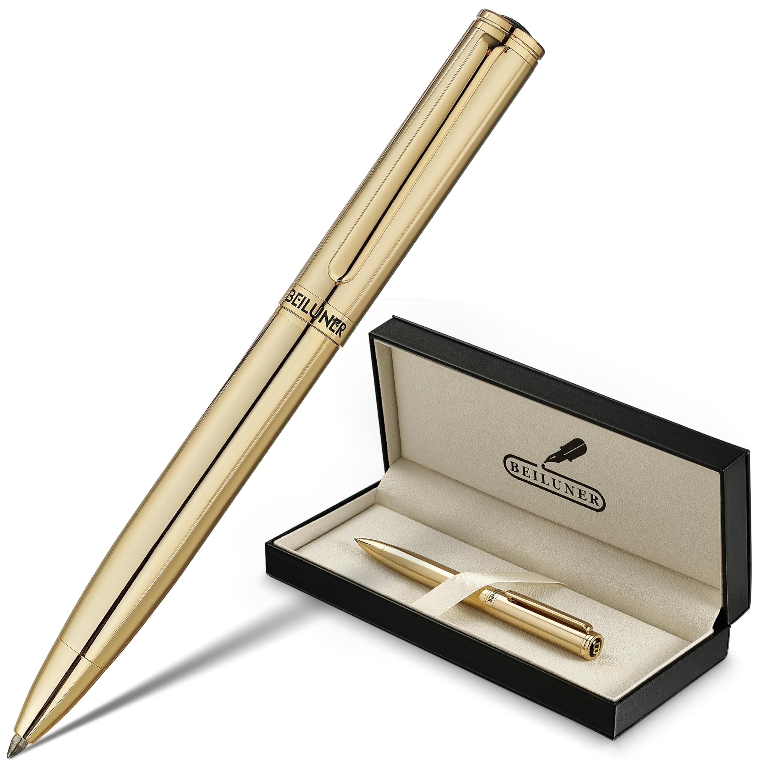 BEILUNER Gold Gel Pen, Stunning Luxury Pens with 24K Gold Plating ...