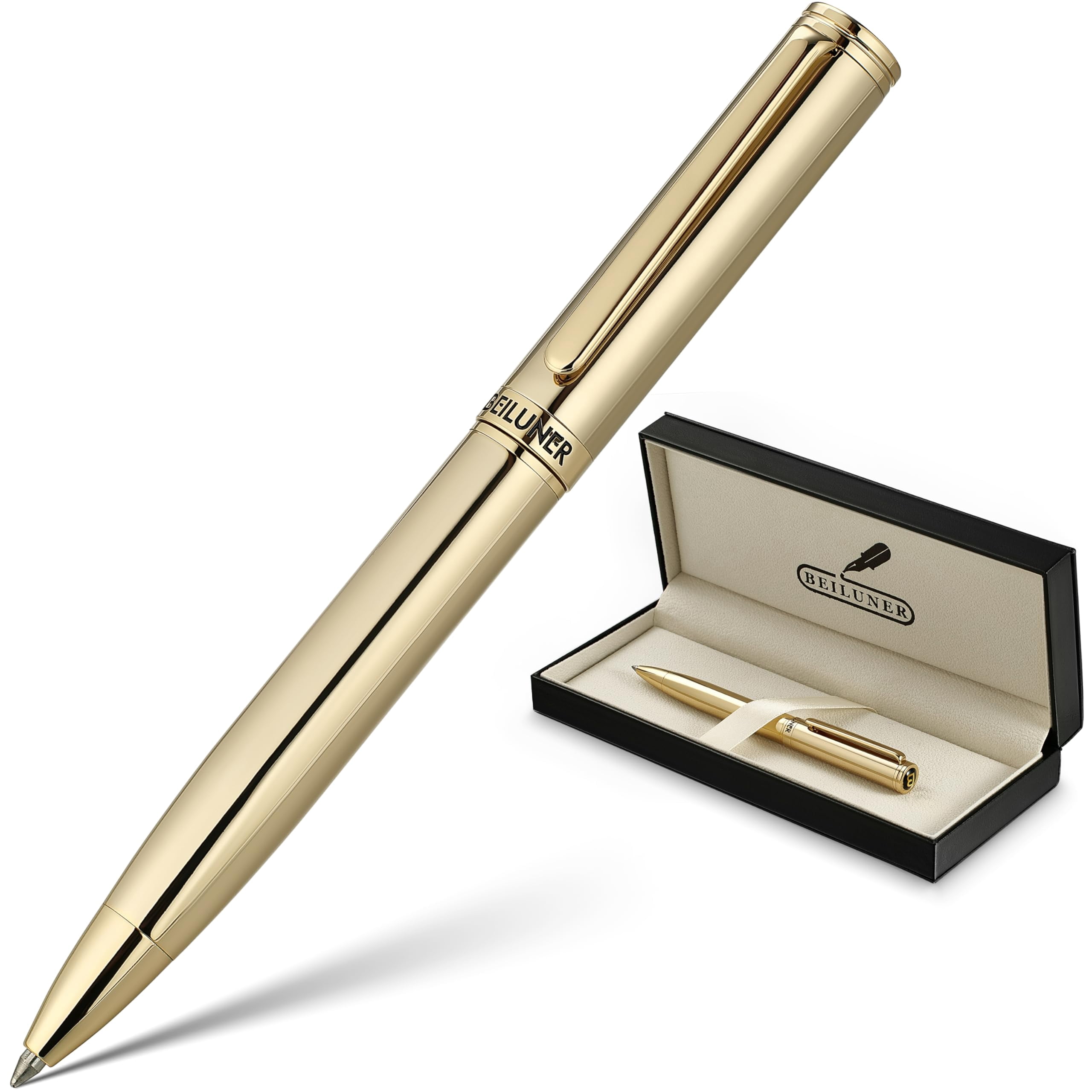 BEILUNER Gold Gel Pen, Stunning Luxury Pens with 24K Gold Plating ...