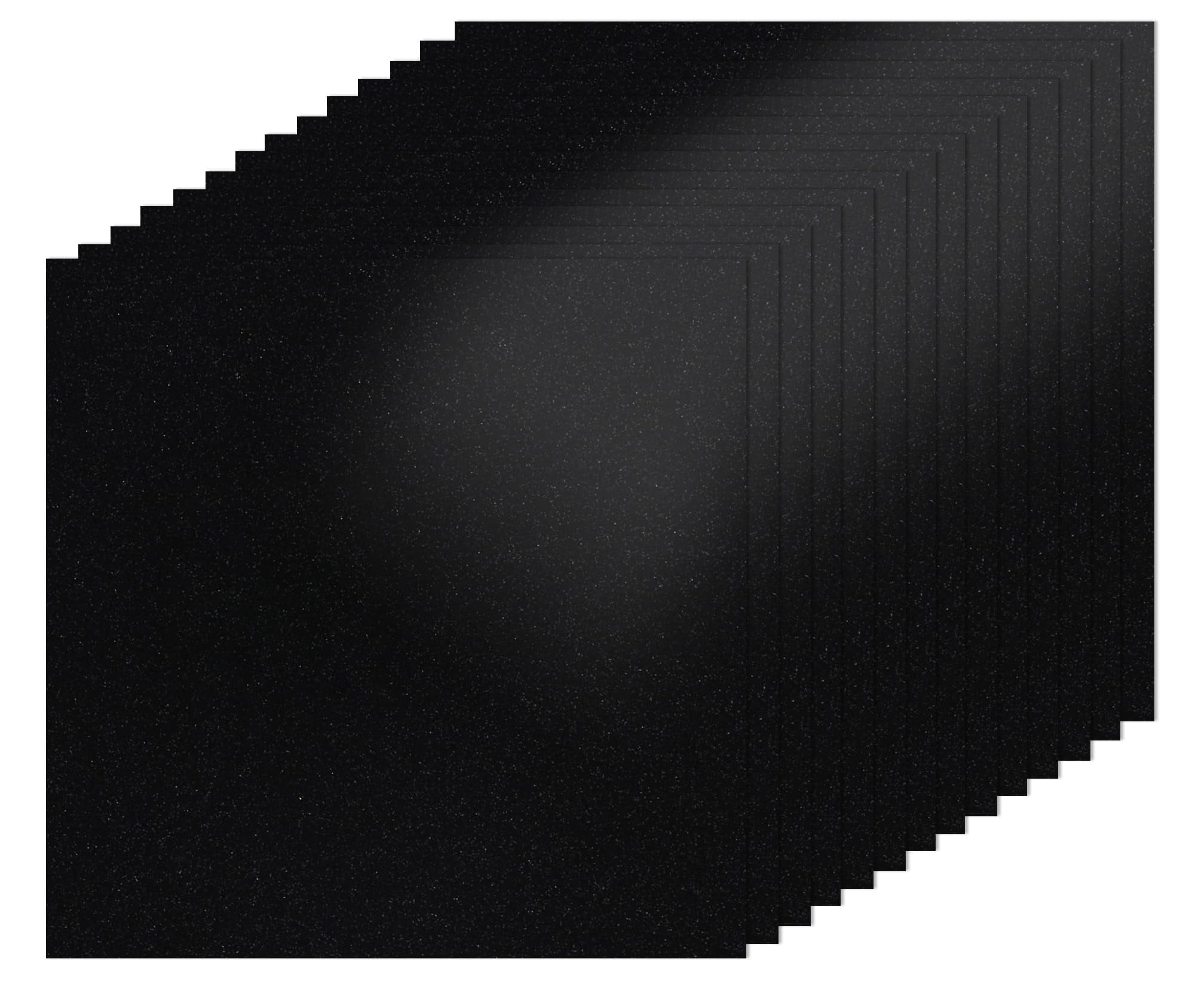 BEISHIDA Black Cardstock Paper, OIF8 12" x 12" Glitter Black Glitter ...