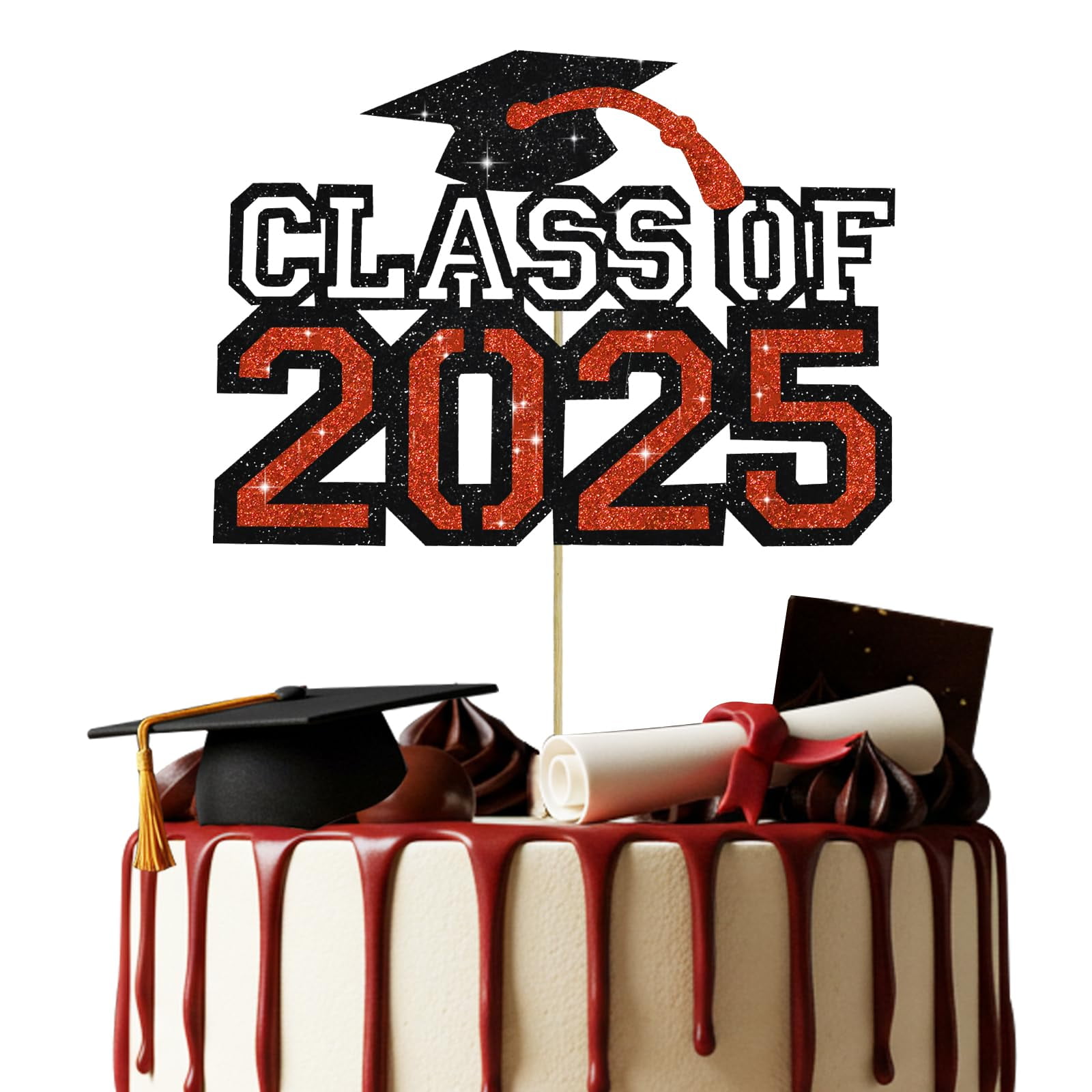 BEISHIDA Class ofITSC 2025 Cake Toppers Graduations Cake Decorations ...