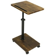 EasyComforts Rolling Tray Table with Swivel Casters, Adjustable Height ...