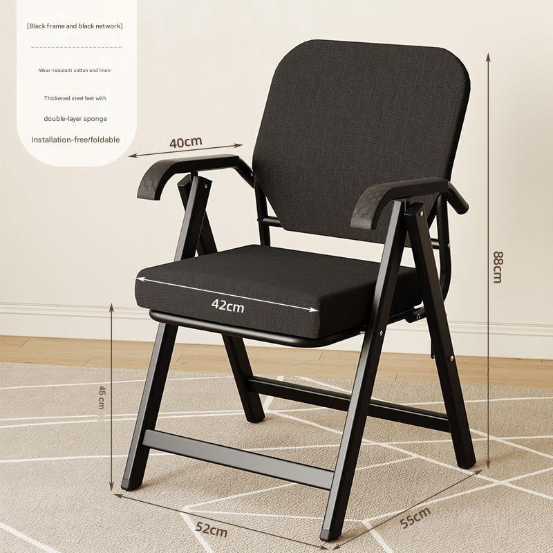 BEJOLO Folding Chair, Foldable Chair with Padded Cushion, Heavy Duty ...