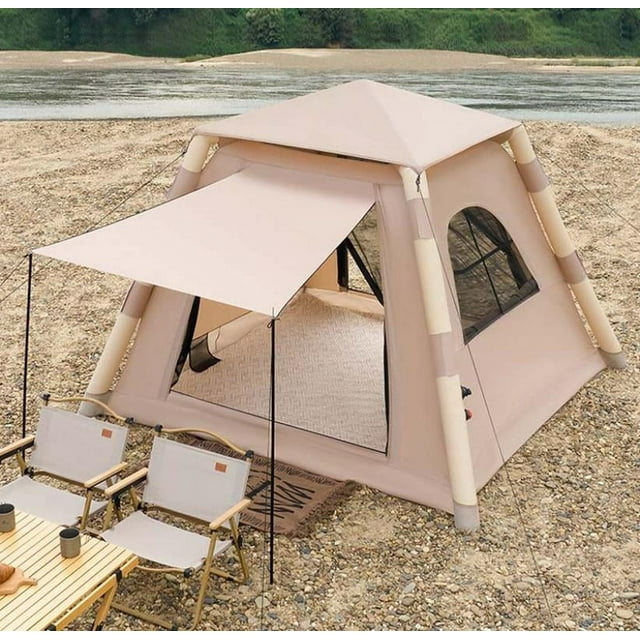 BEJOLO Inflatable Camping Tent for 4-6 People - Instant Setup Outdoor ...