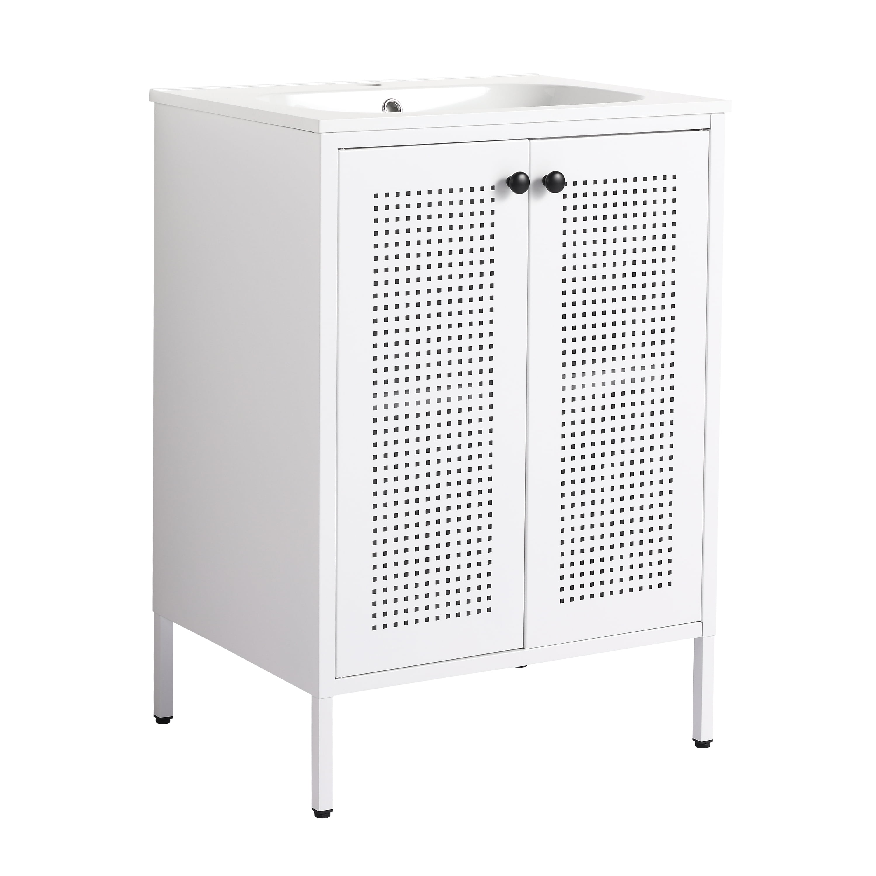 BEKAY 30 Inch/24 Inch Freestanding Bathroom Vanity with Gel Sink ...