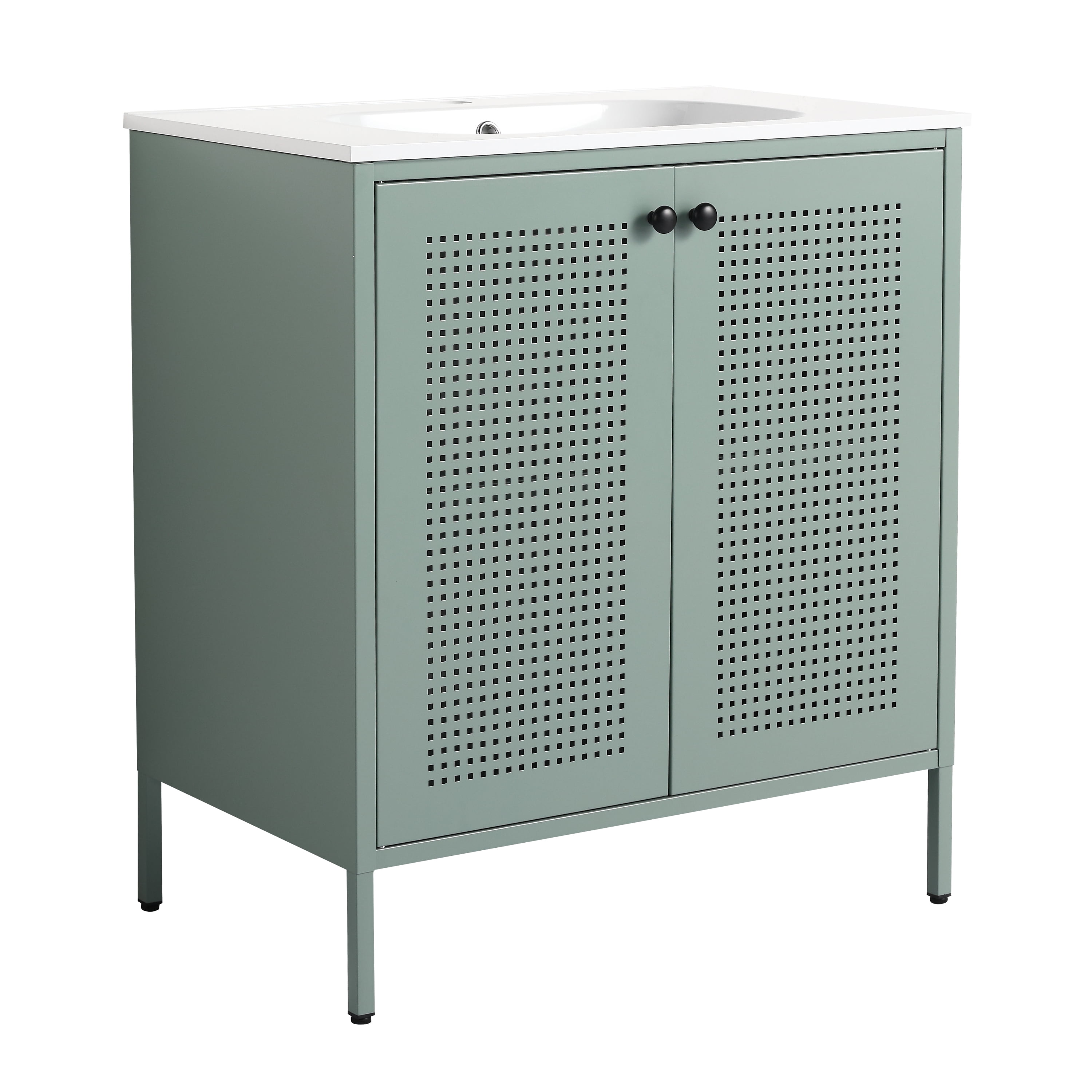 BEKAY 30 Inch/24 Inch Freestanding Bathroom Vanity with Gel Sink ...
