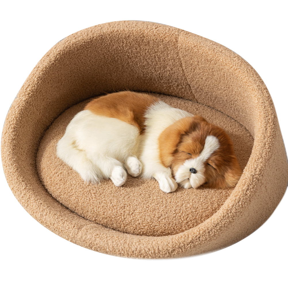 BEKAY Cat Beds, Dog Sofa Bed with Solid Wood Frame, Memory Foam ...