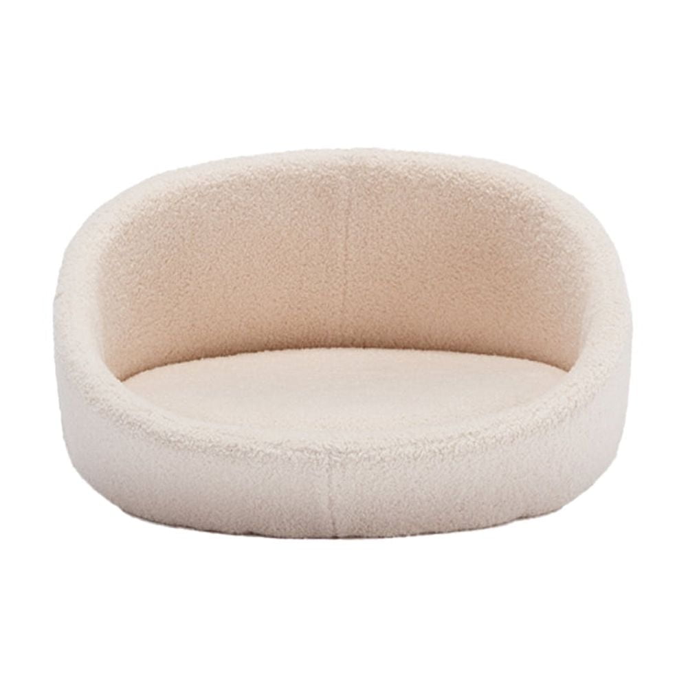 BEKAY Cat Beds, Dog Sofa Bed with Solid Wood Frame, Memory Foam ...