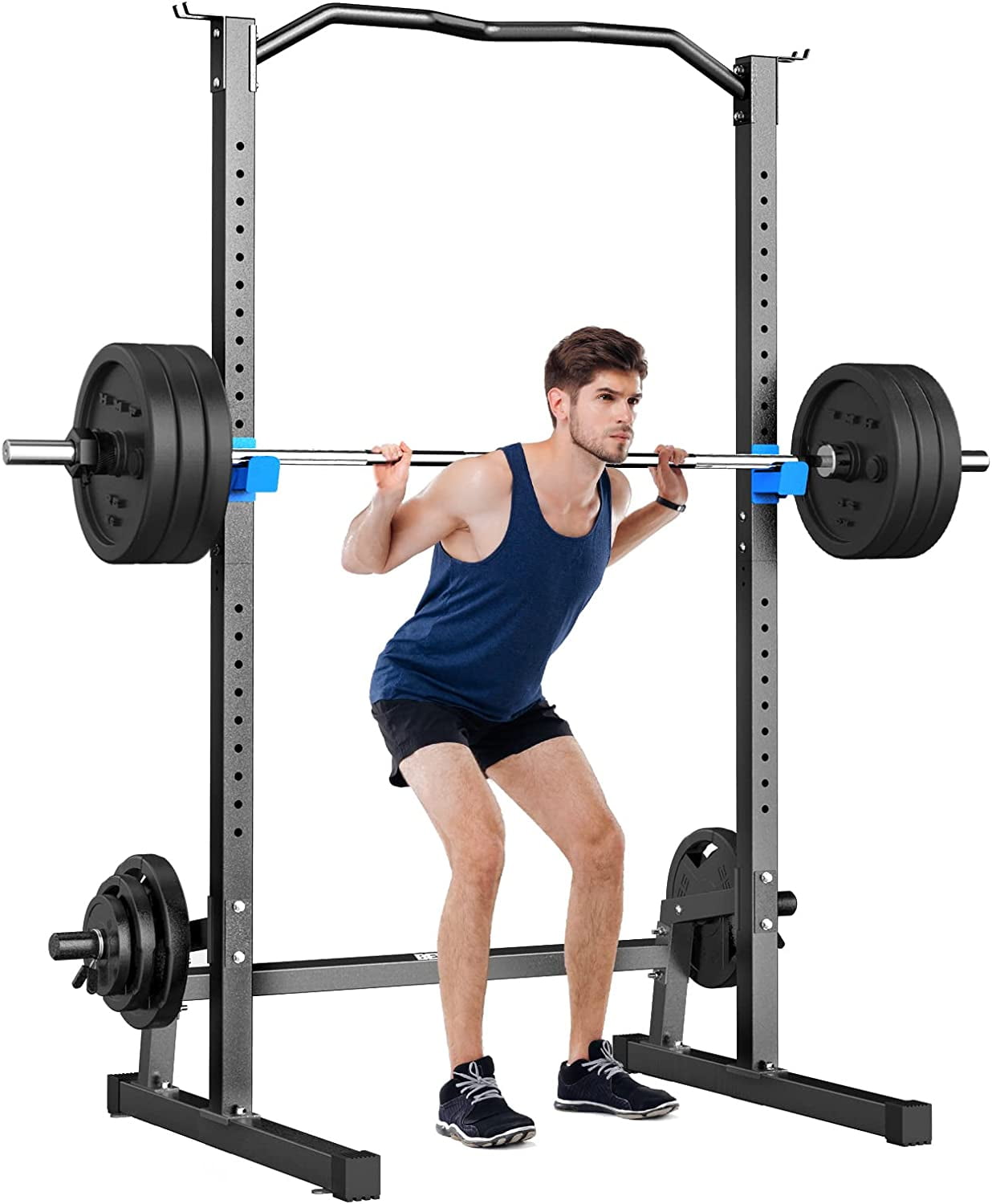 BEKING Power Rack Squat Rack Cage with Pull Up Bar,Adjustable Power ...