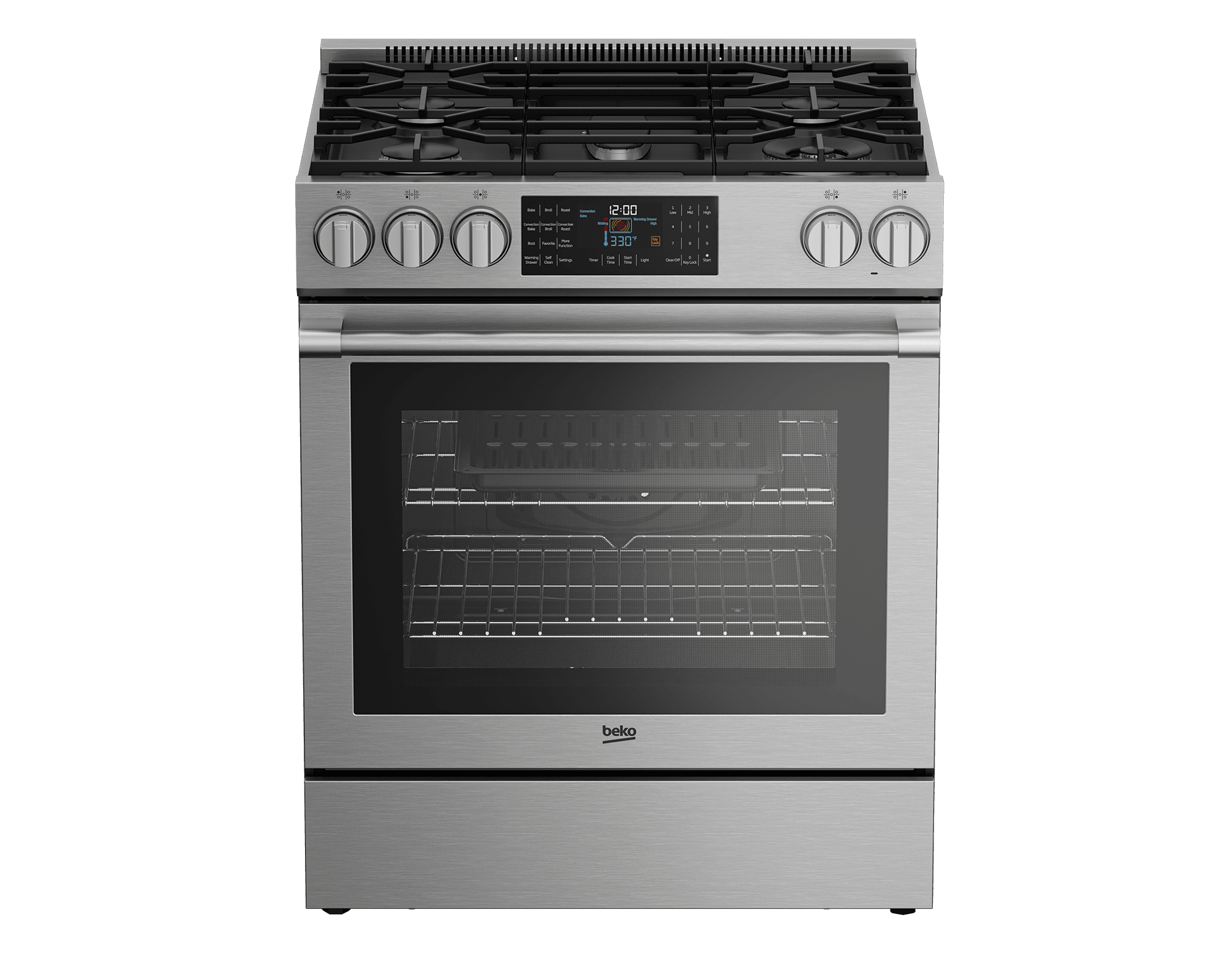 BEKO SLGR30532SS slide in gas range - Walmart.com