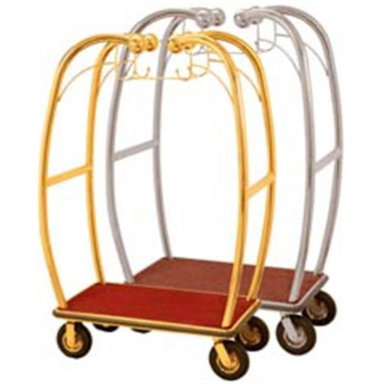 BEL-101B-4P 73 inch Bellmans Luggage Cart - Brass - Walmart.com