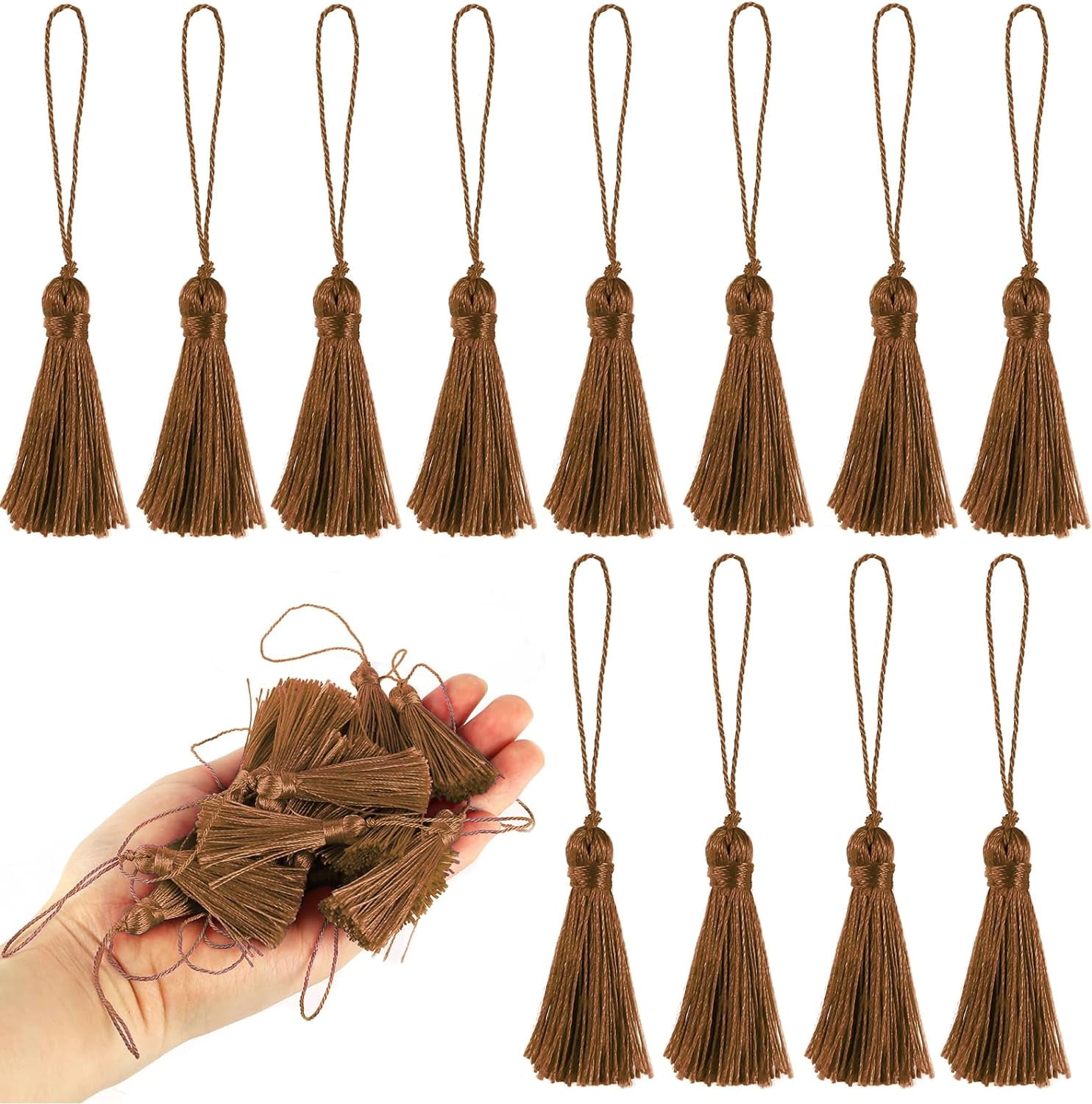 BEL AVENIR 46PCS Mini Small Craft Tassels 15cm Long for Decorative Key ...