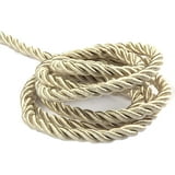 BEL AVENIR 9Yards Twisted Cord Wide 8mm Two Tone Beige Rope Craft Trim ...
