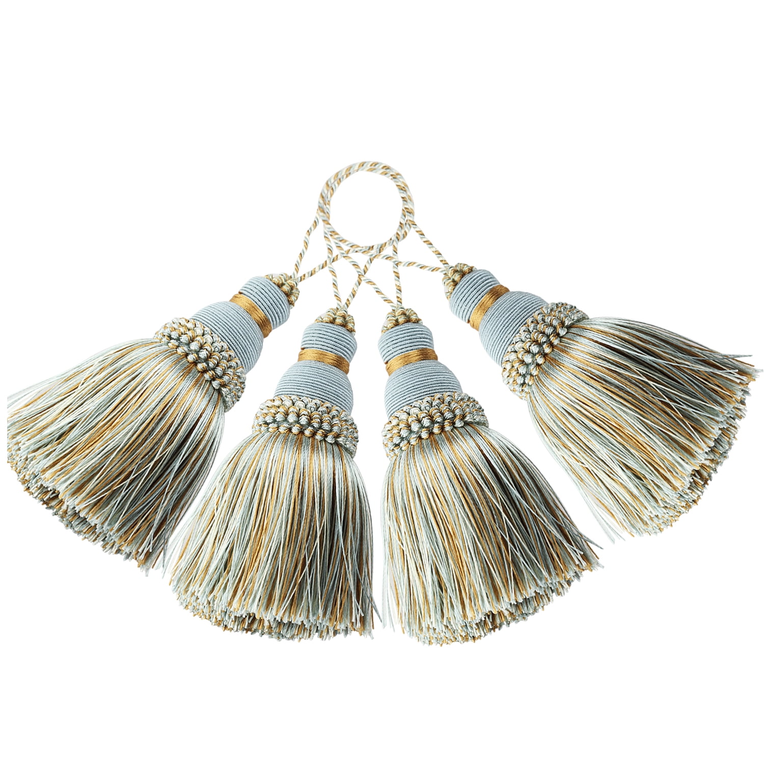 BEL AVENIR Decorative 8.07 Inch Key Tassel 4 Pieces Curtain Decoration ...