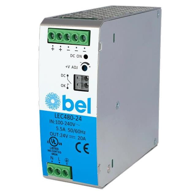 BEL POWER DIN Rail Power Supplies POWER SUPPLY LEC480-48 AC-DCDC-DC IN AC 85to264V IN DC ...