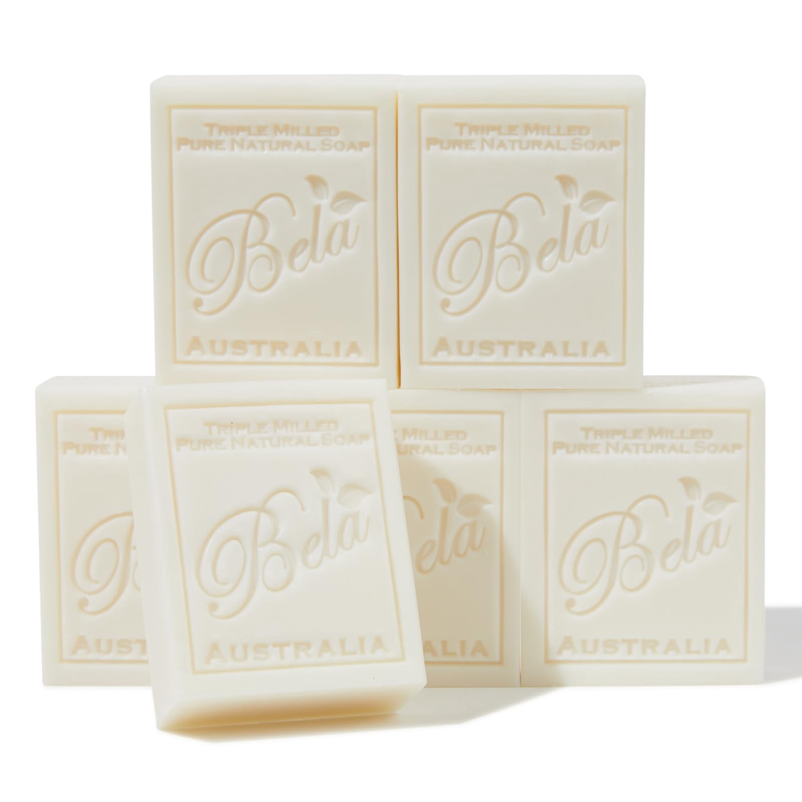 BELA Extra Creamy Goat SBF3 Milk Soap 3.3 OZ Pack of 6, Long Lasting ...