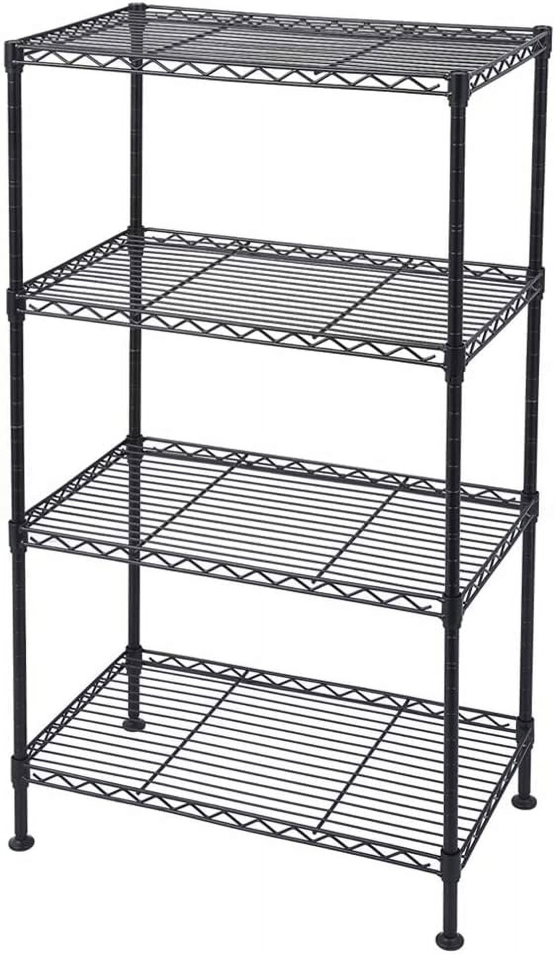 BELANITAS 4 Tier Storage Shelf Wire Shelving Unit Steel Shelving ...
